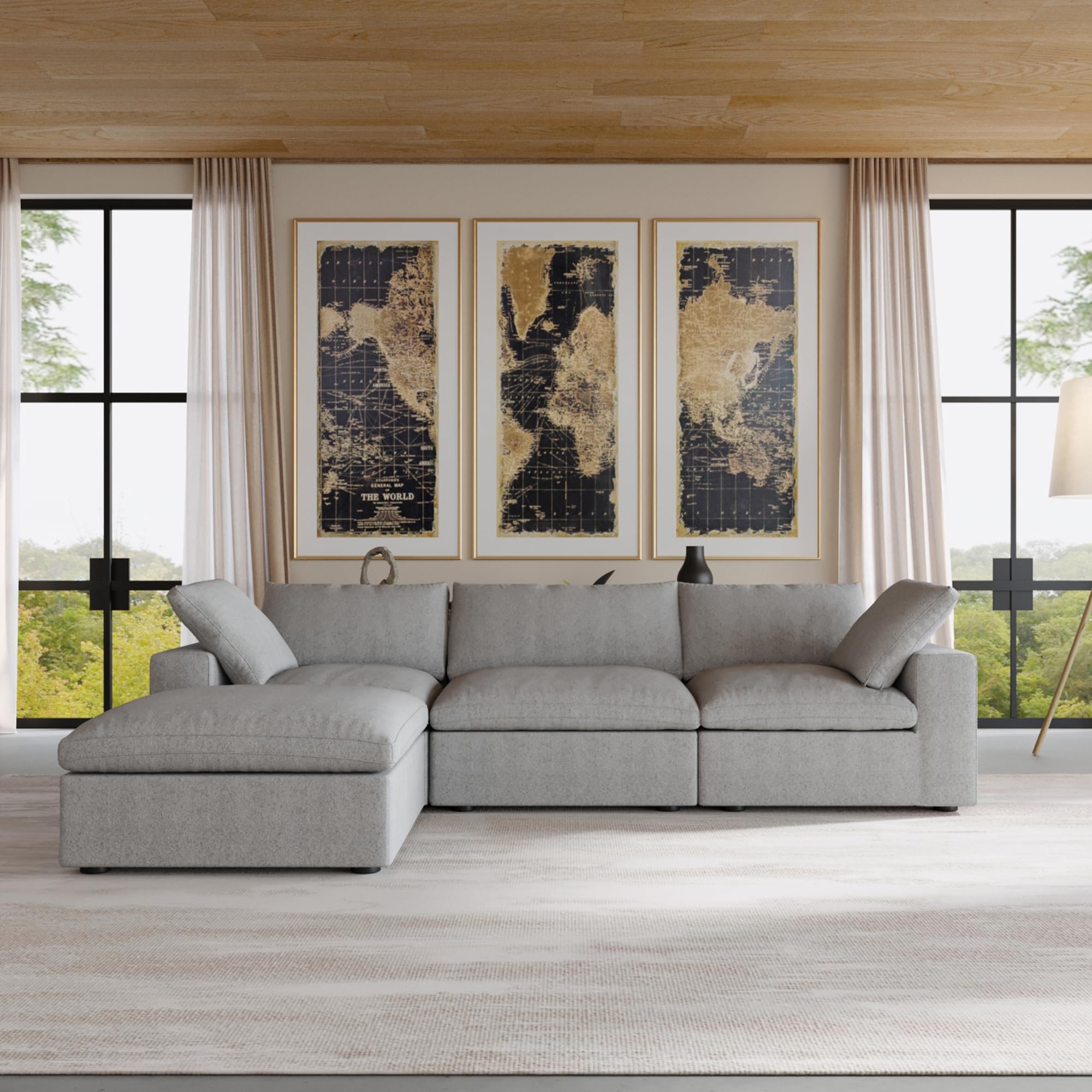 Amazon.com: Free Combination Modular Sectional Sofa with Movable ...