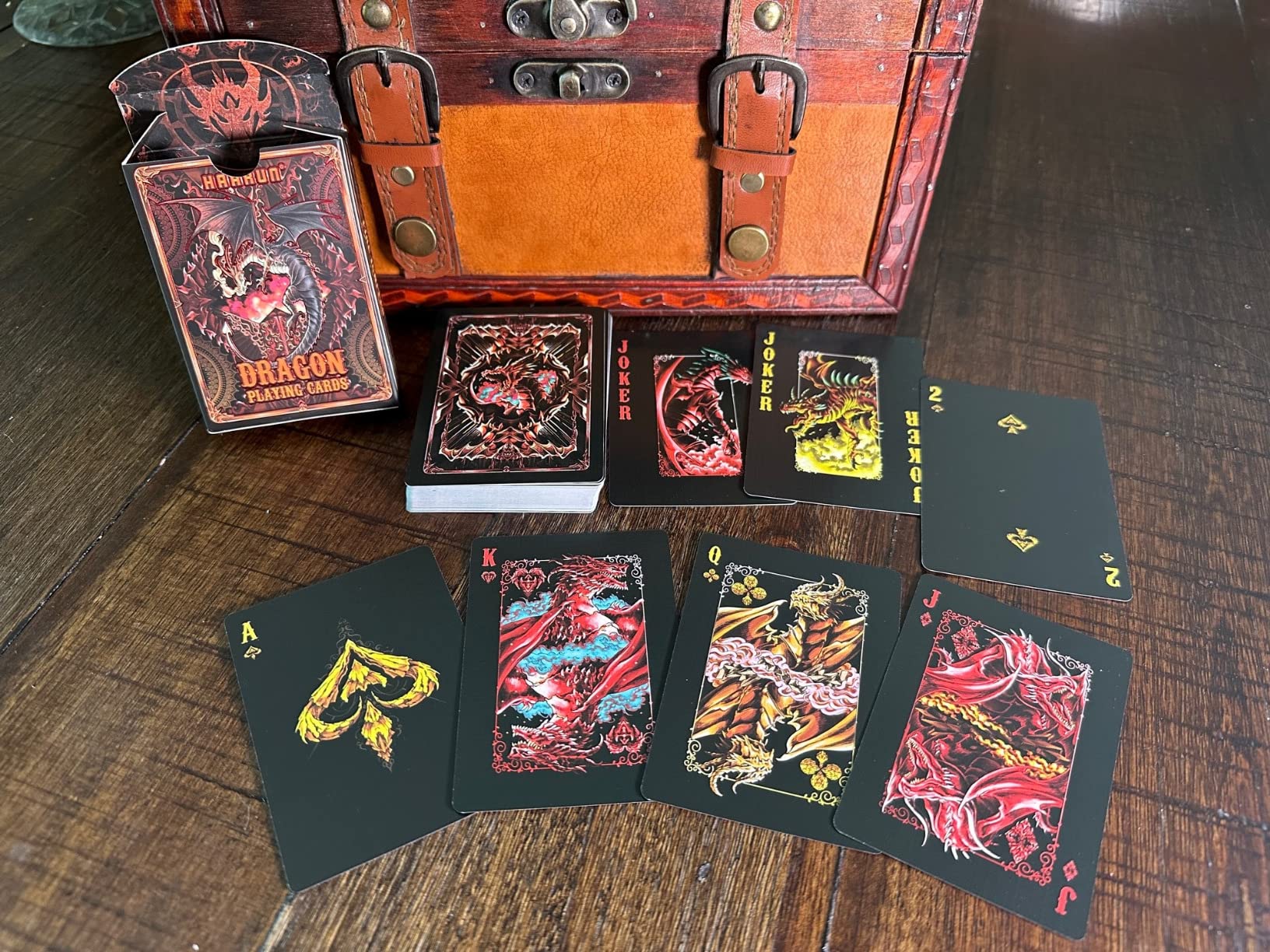 $1/mo - Finance HAAKUN Dragon Playing Cards Magical Animal Card Board ...