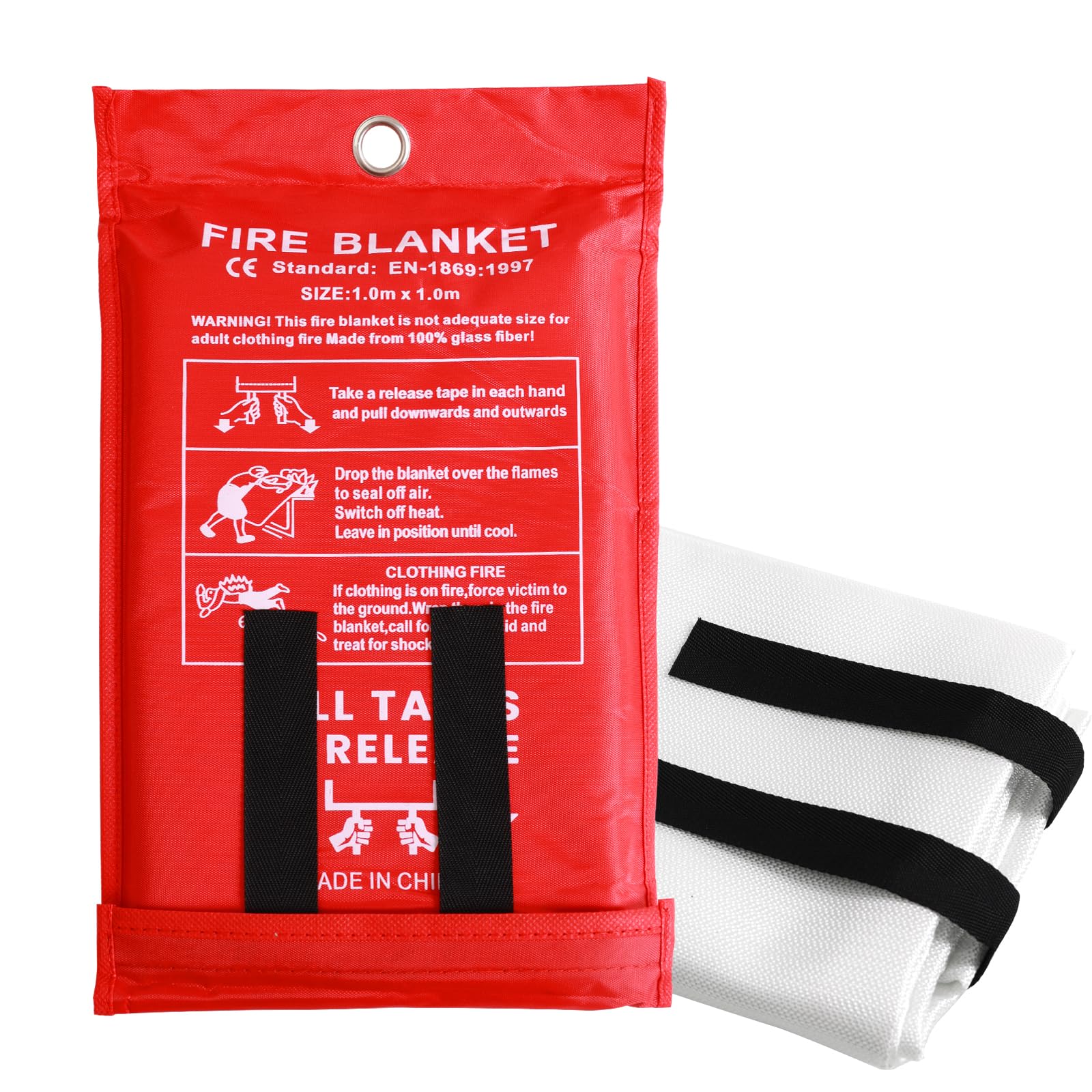 Amazon.com: codivi Emergency Fire Blanket, Kitchen fire Blanket for ...