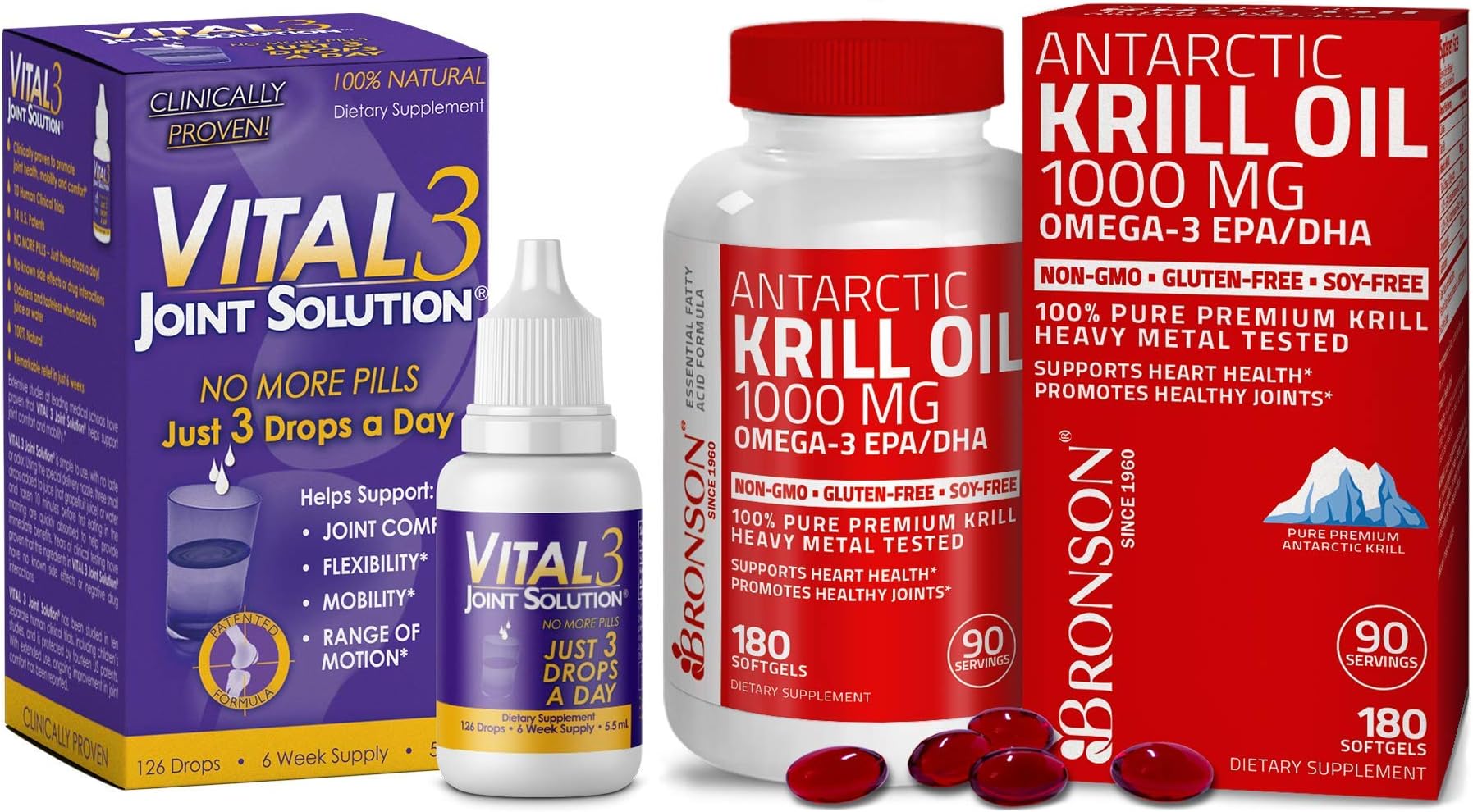 Amazon.com: Vital 3 Joint Solution® Clinically Proven Liquid Knee ...