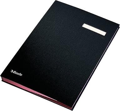 Esselte A4 Signature Book with 20 Card Dividers - Black : Amazon.co.uk ...