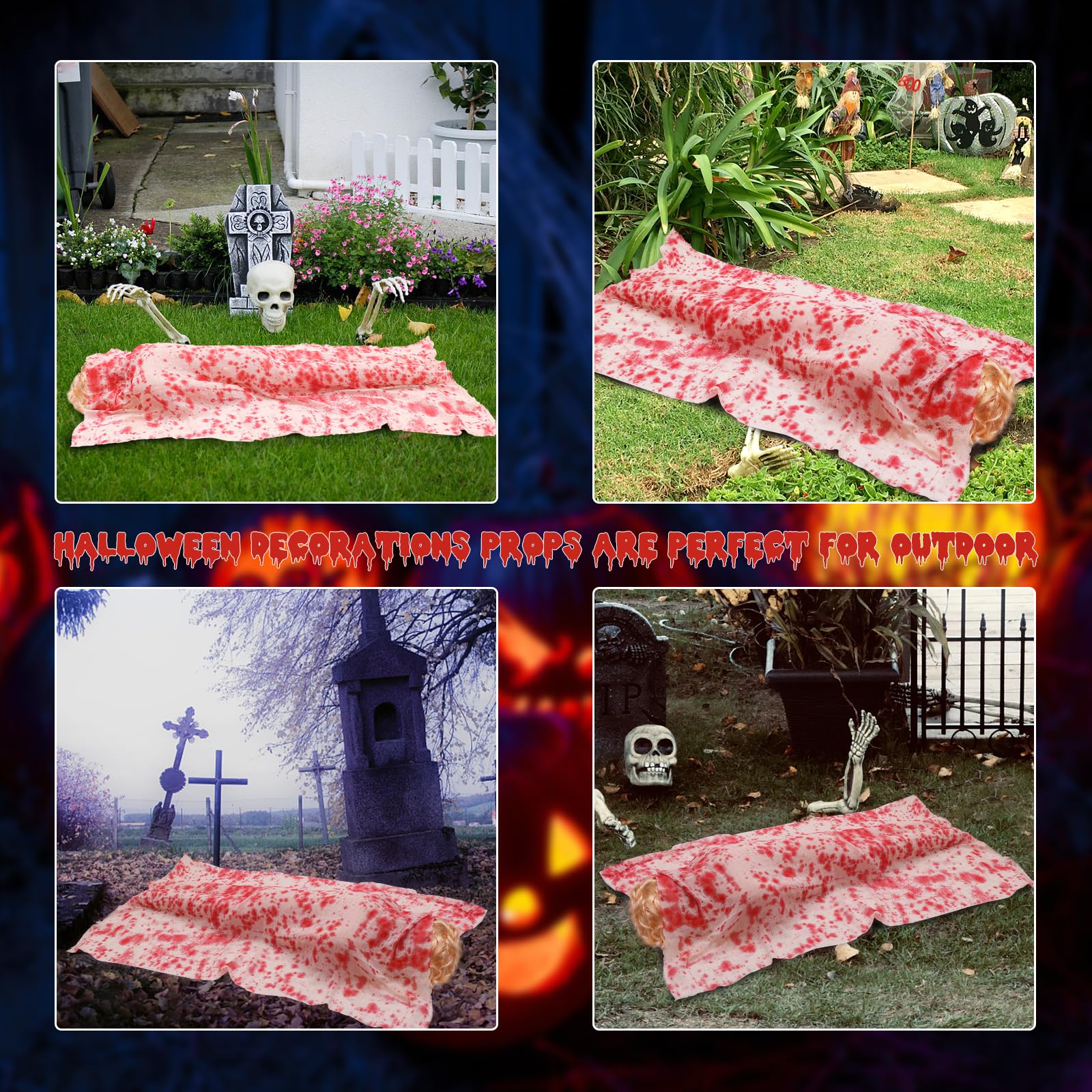 Snapklik.com : 5 Ft Halloween Decorations Outdoor Scary Props ...