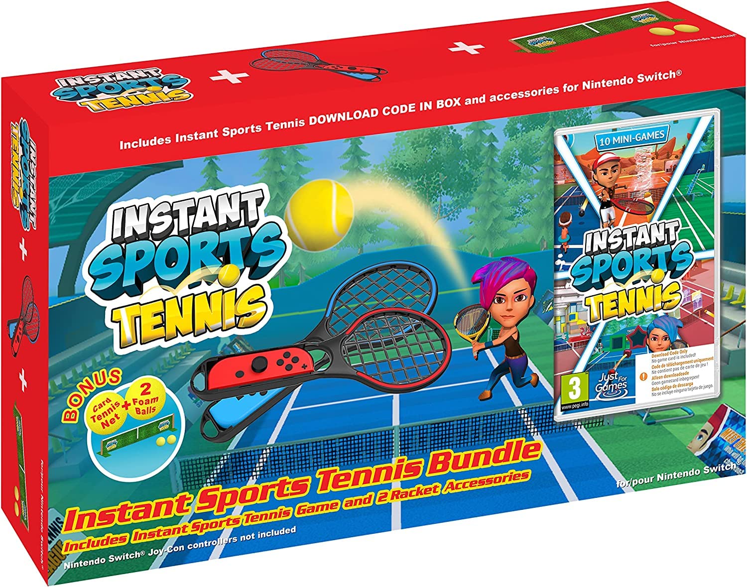 Amazon.com: Instant Sports Tennis Bundle Nintendo Switch (Nintendo ...