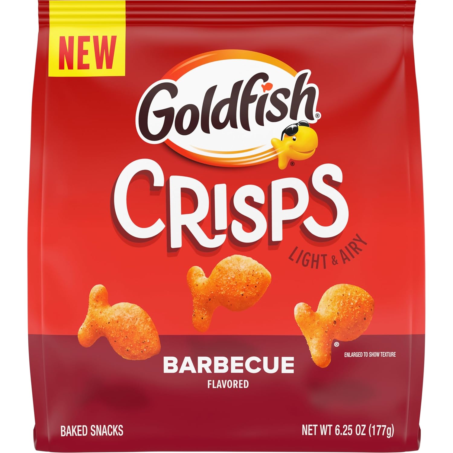 Amazon.com: Goldfish Crisps Barbecue Flavored Baked Chip Crackers, 6.25 ...