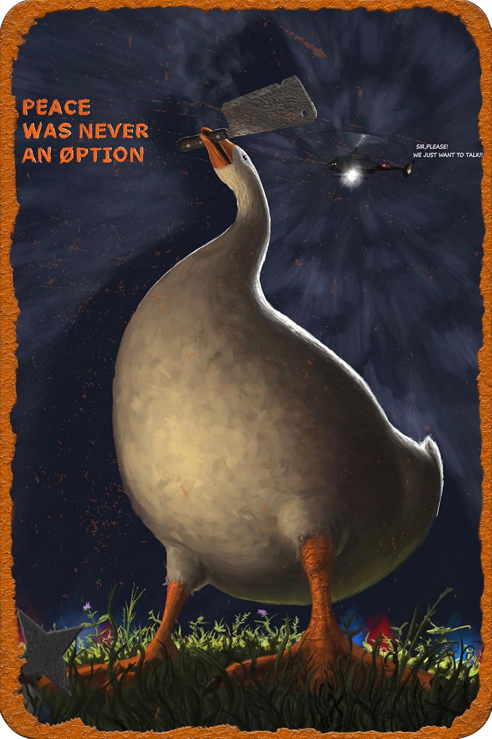 CBYARN Displate Metal Poster Pathetic Duck Decor Funny Poster Digital ...