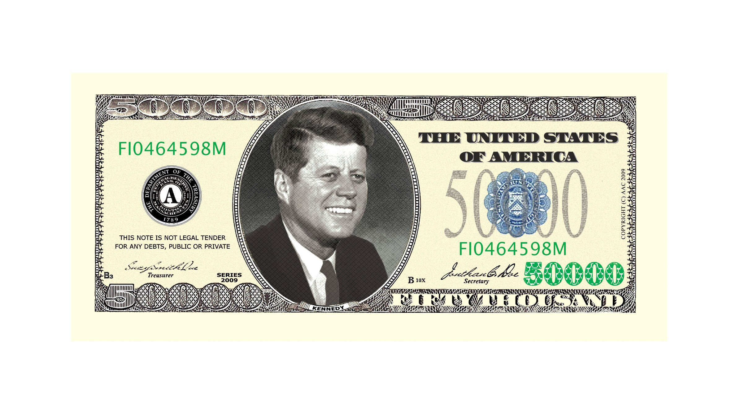 50000 Dollar Bill