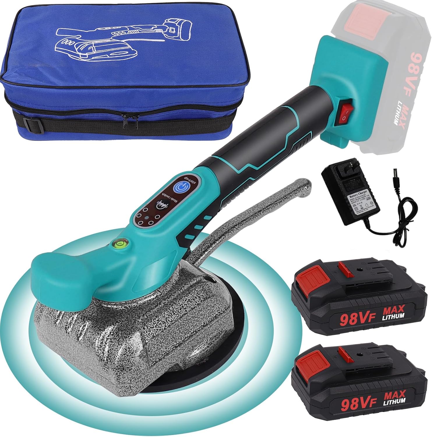 Tile Vibration Tool, 5 speed Adjustable Suction Cup Tile Tiler Hand ...