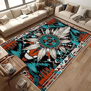 Amazon.com: 5x7 Western Aztecs Area Rugs Boho Native American Indian ...