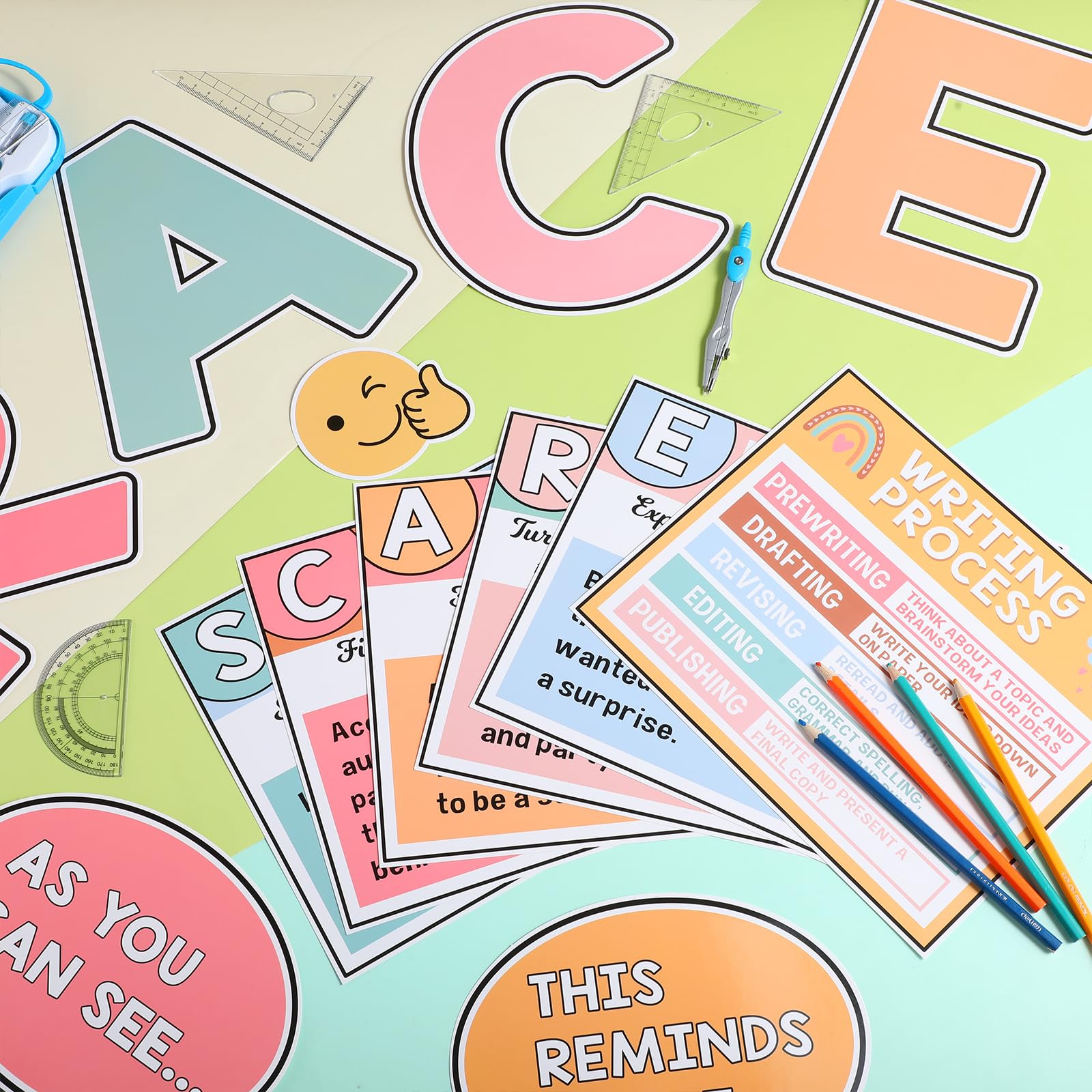 Snapklik.com : Pasimy Races Writing Strategy Bulletin Board Set Writing ...