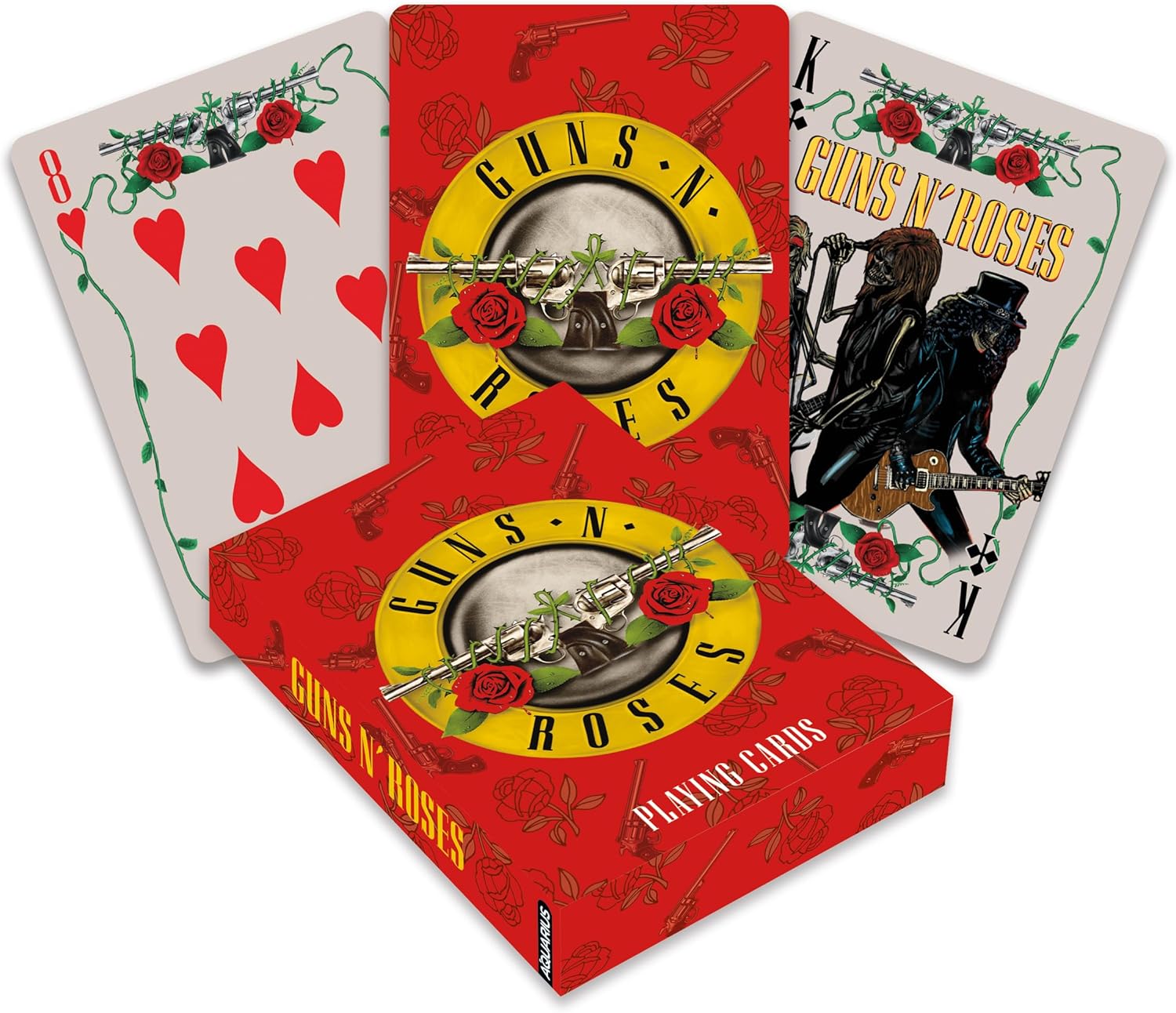 AQUARIUS Guns N' Roses Playing Cards – Guns N' Roses Themed Deck of ...