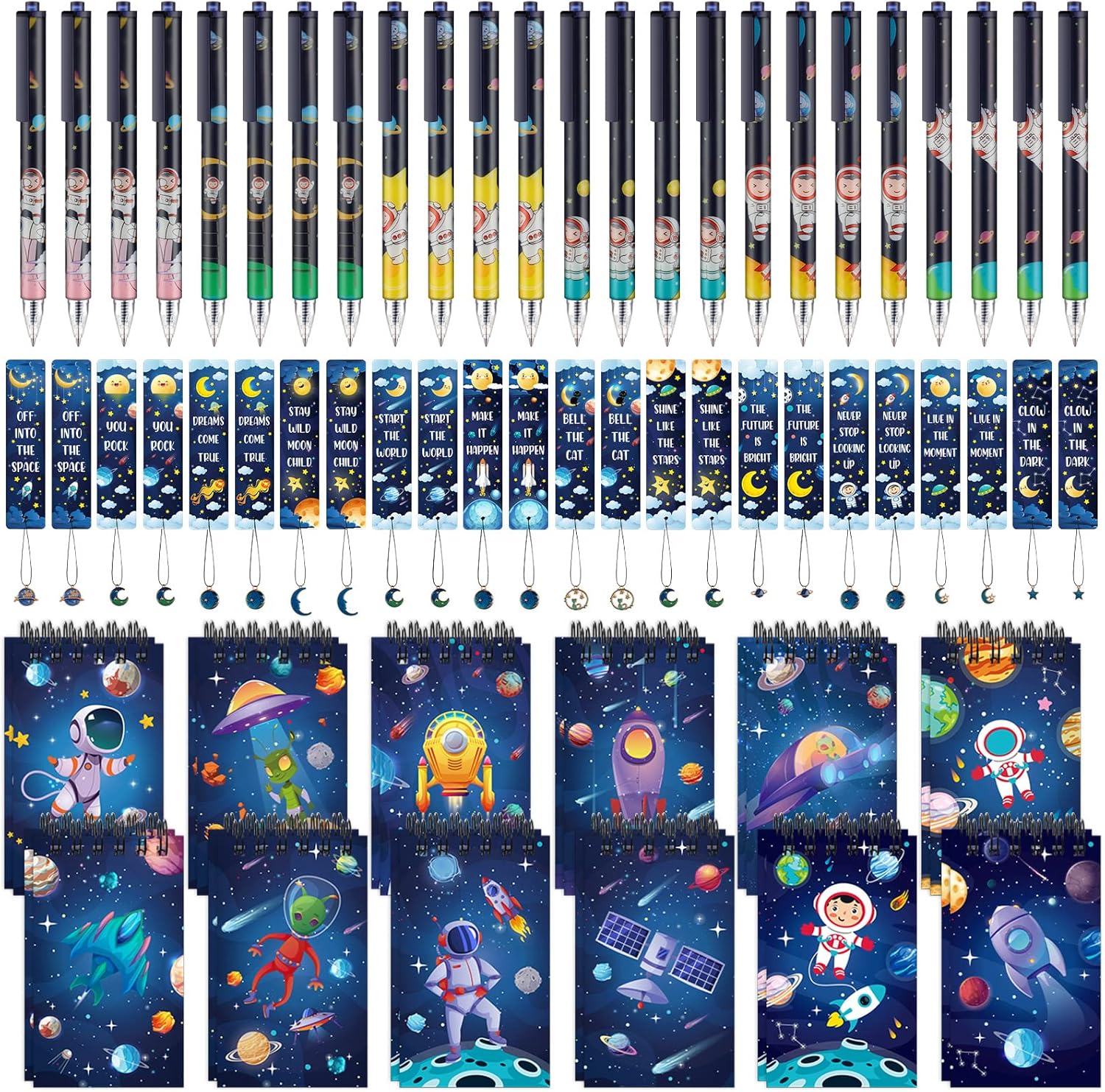 Amazon.com: Panelee 72 Pcs Galaxy Space Birthday Party Favors Include ...