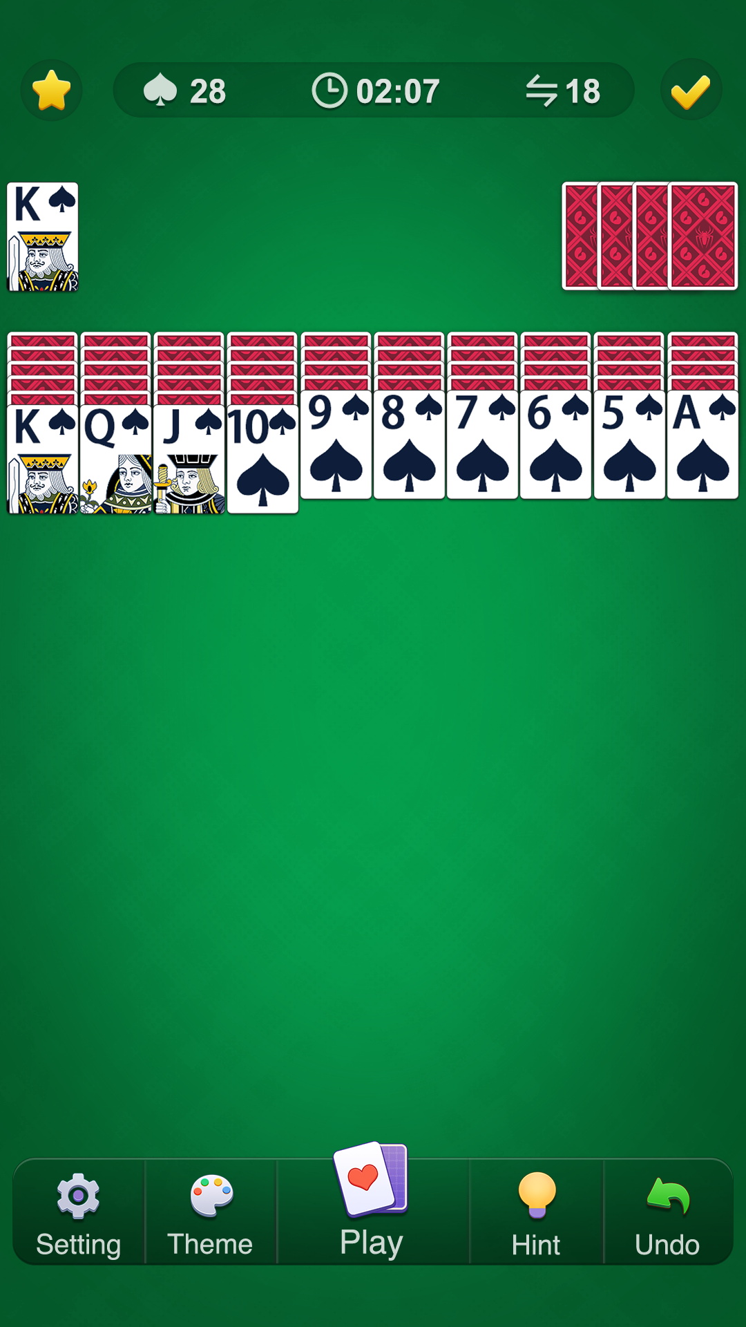 Spider Solitaire - Application sur Amazon Appstore