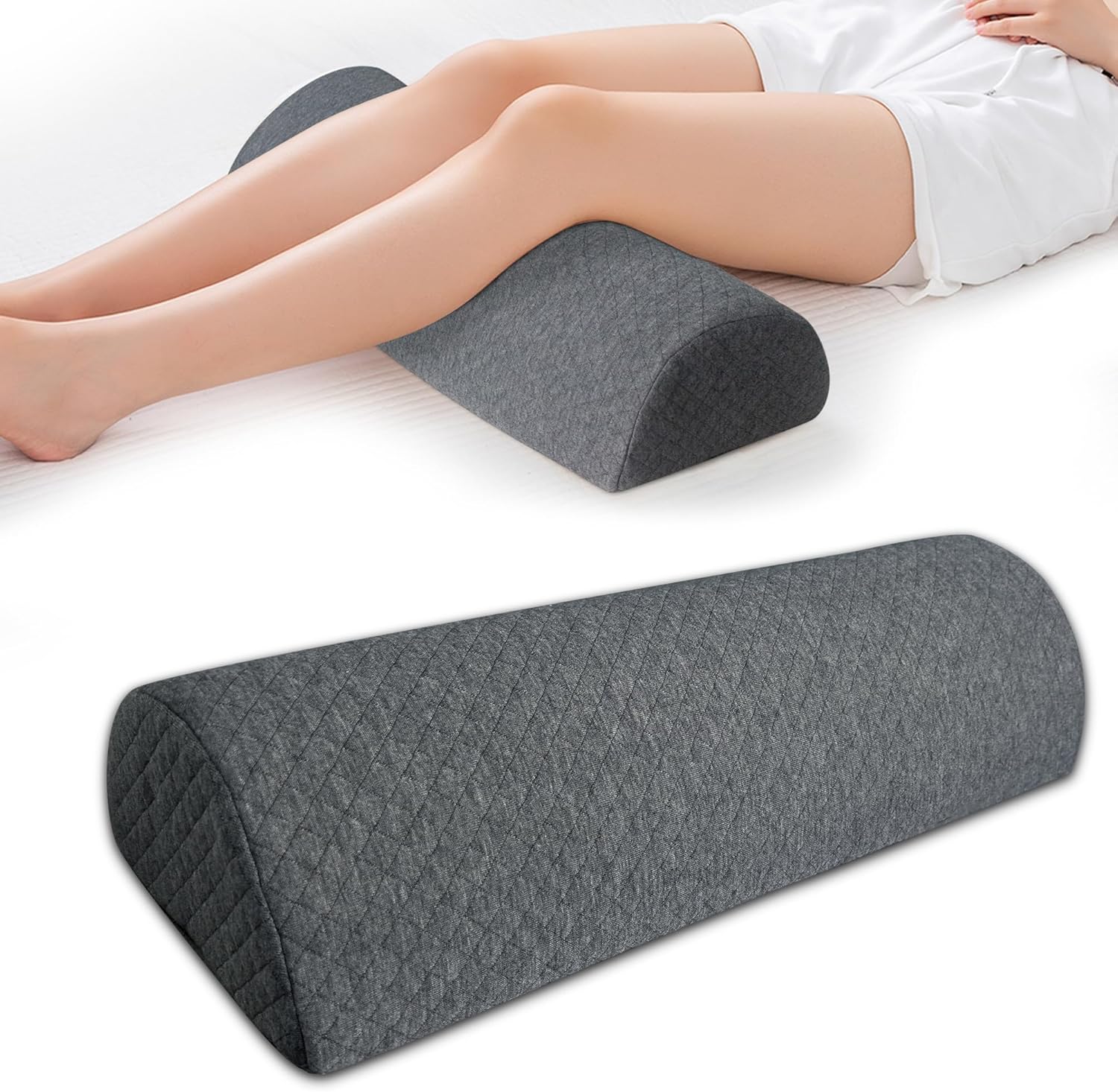 Amazon.com: AAAini Half Moon Bolster Knee Pillow, Back Pain Relief ...
