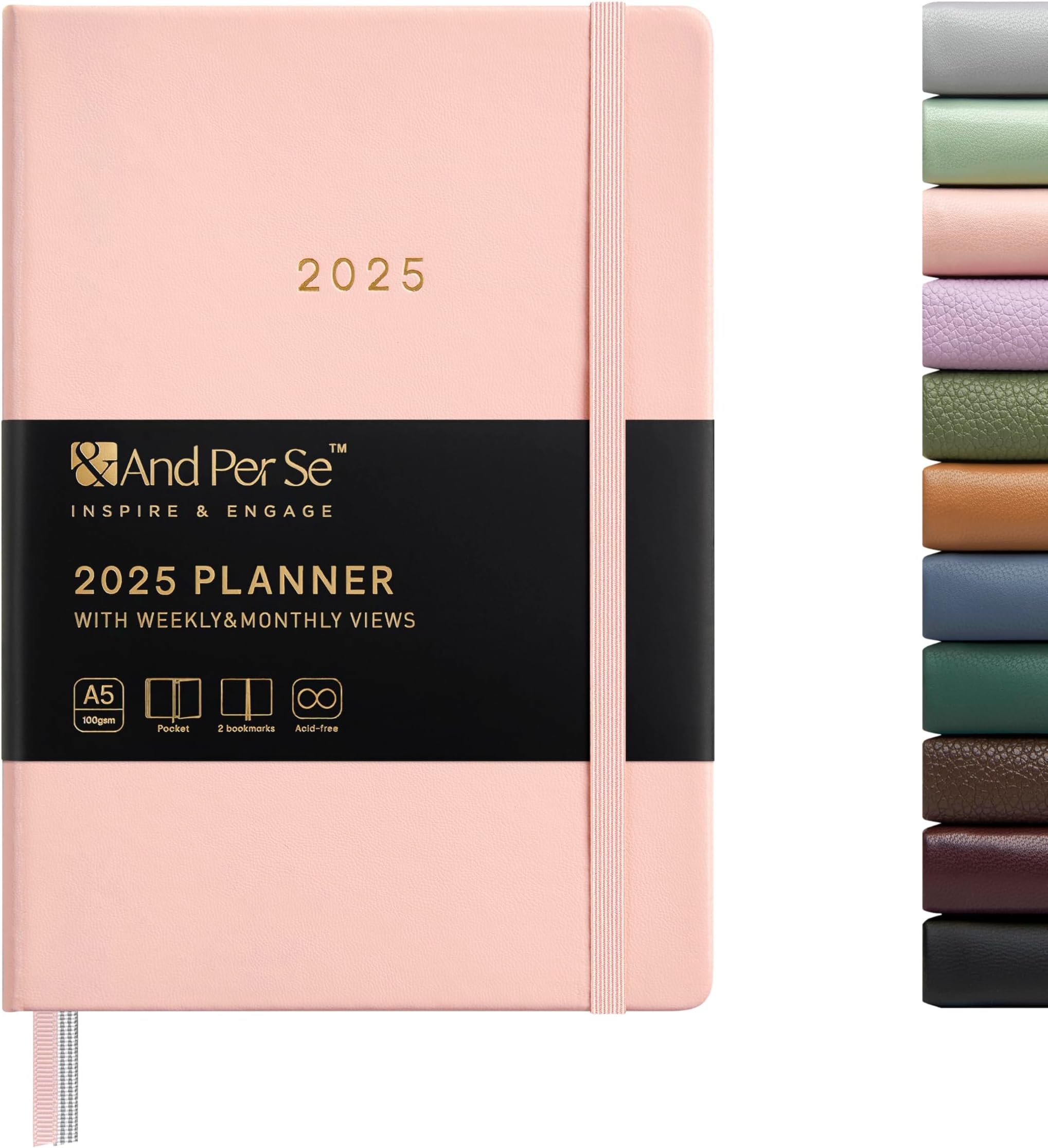 Amazon.com : POPRUN 2025 Small Daily Planner (Purse Size 4" x 6.25 ...