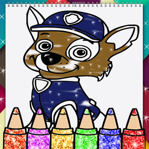 Glitter Super Dog Coloring Game - App on the Amazon Appstore