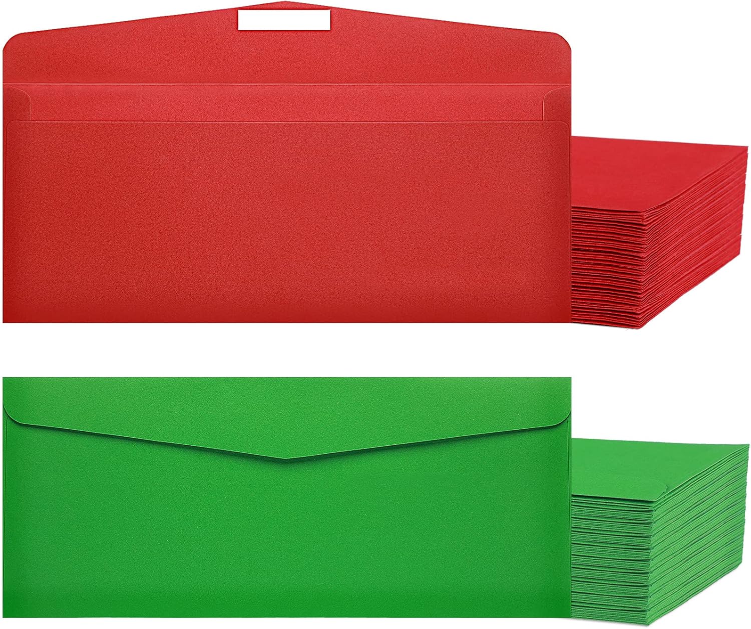 Amazon.com : Censen 100 Pieces Christmas Red and Green Envelopes Paper ...