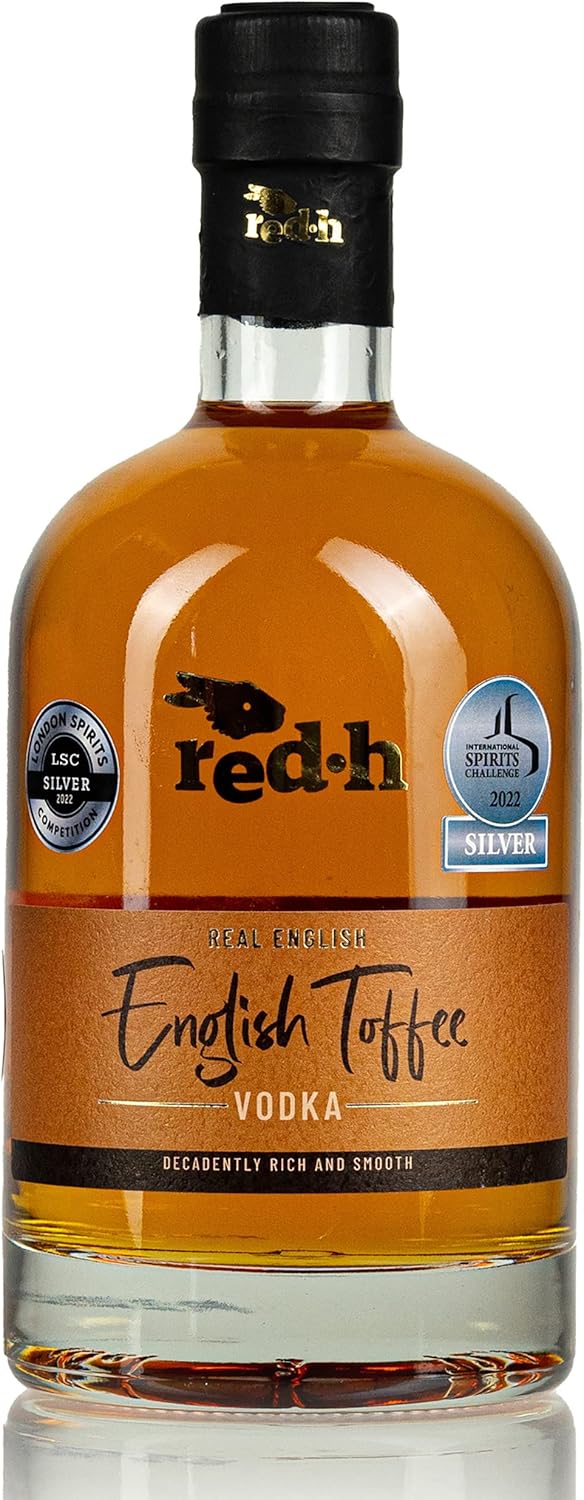 red.h Toffee Vodka 70cl Bottle (ABV 40%) – Handcrafted Flavoured Vodka ...