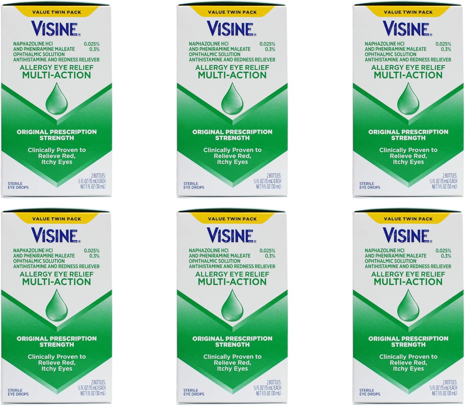 Amazon.com: Visine Allergy Relief MultiAction, Antihistamine & Redness ...