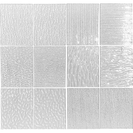 Amazon.com: Spectrum Clear Baroque Cathedral Glass, 8X12in Sheet