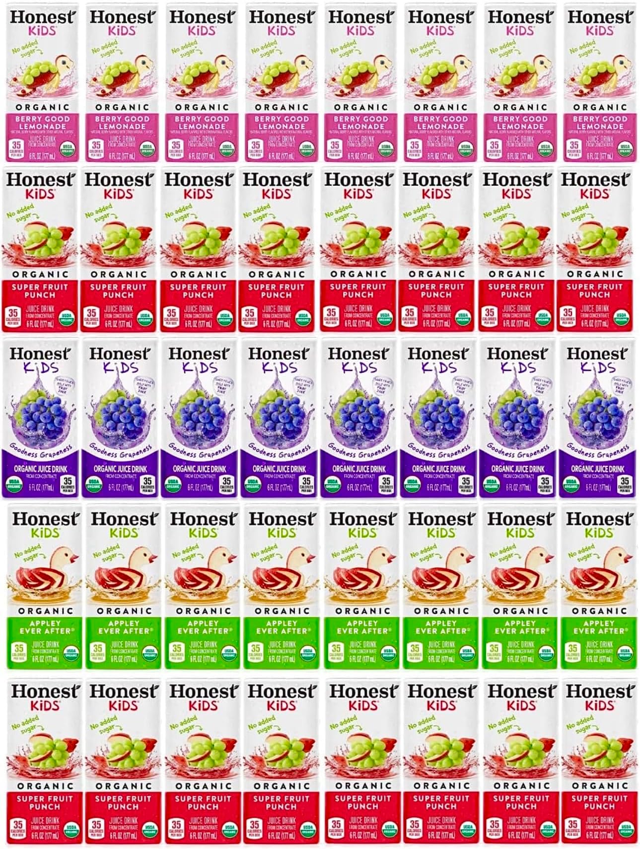 Amazon.com : Honest Kids Organic Juice Drink Assorted Variety Pack, 6 ...