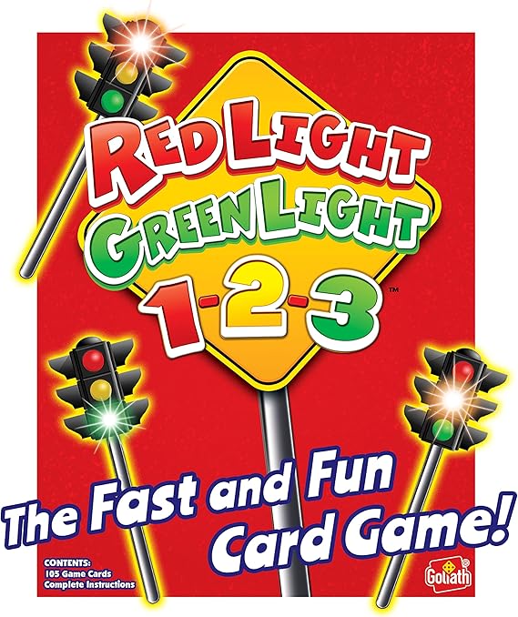 Amazon.com: Red Light, Green Light, 1-2-3 - Card Game for Ages 5 and Up ...