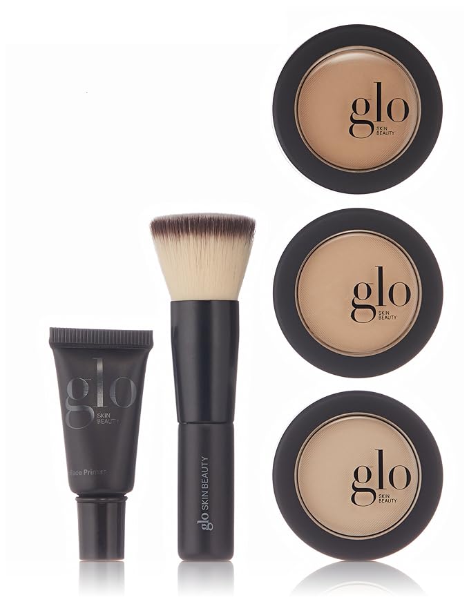Amazon.com : Glo Skin Beauty 5-Piece Powder Foundation Kit in Golden ...