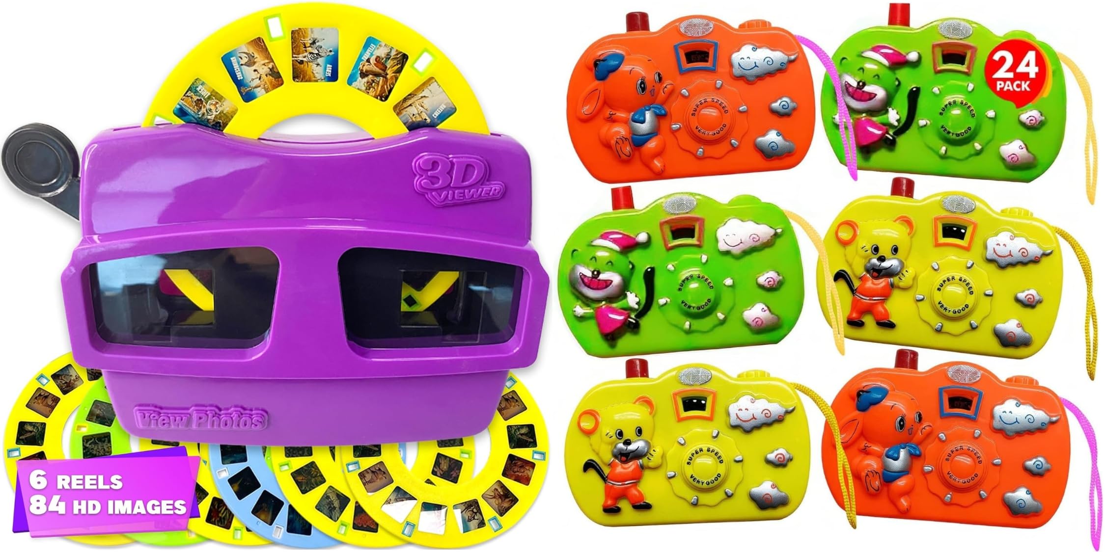 Amazon.com: ArtCreativity 3D Viewer with 6 Reels & Kids Camera ...