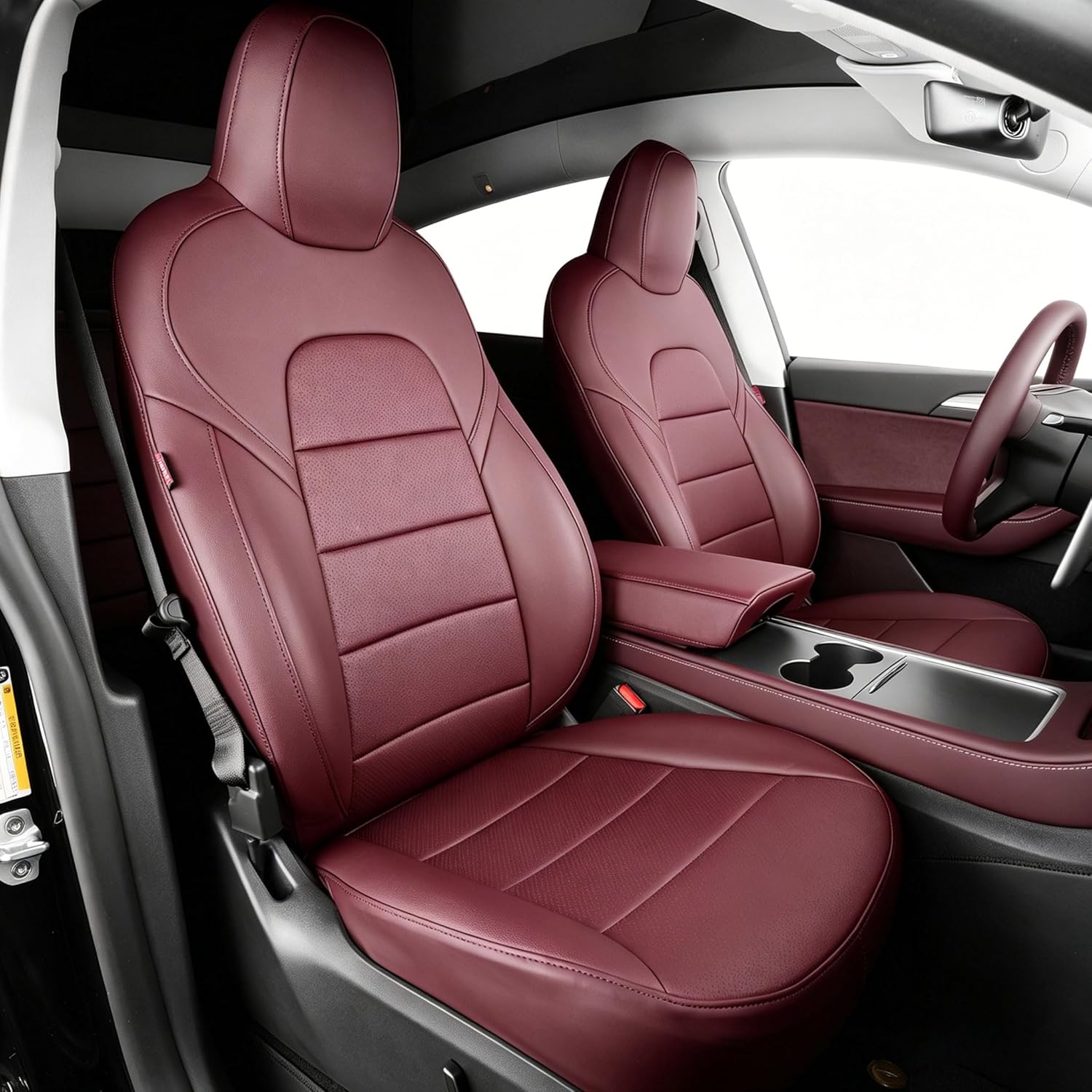 Amazon.com: coverdream Leather Seat Covers Custom Fit for Tesla 2026 ...