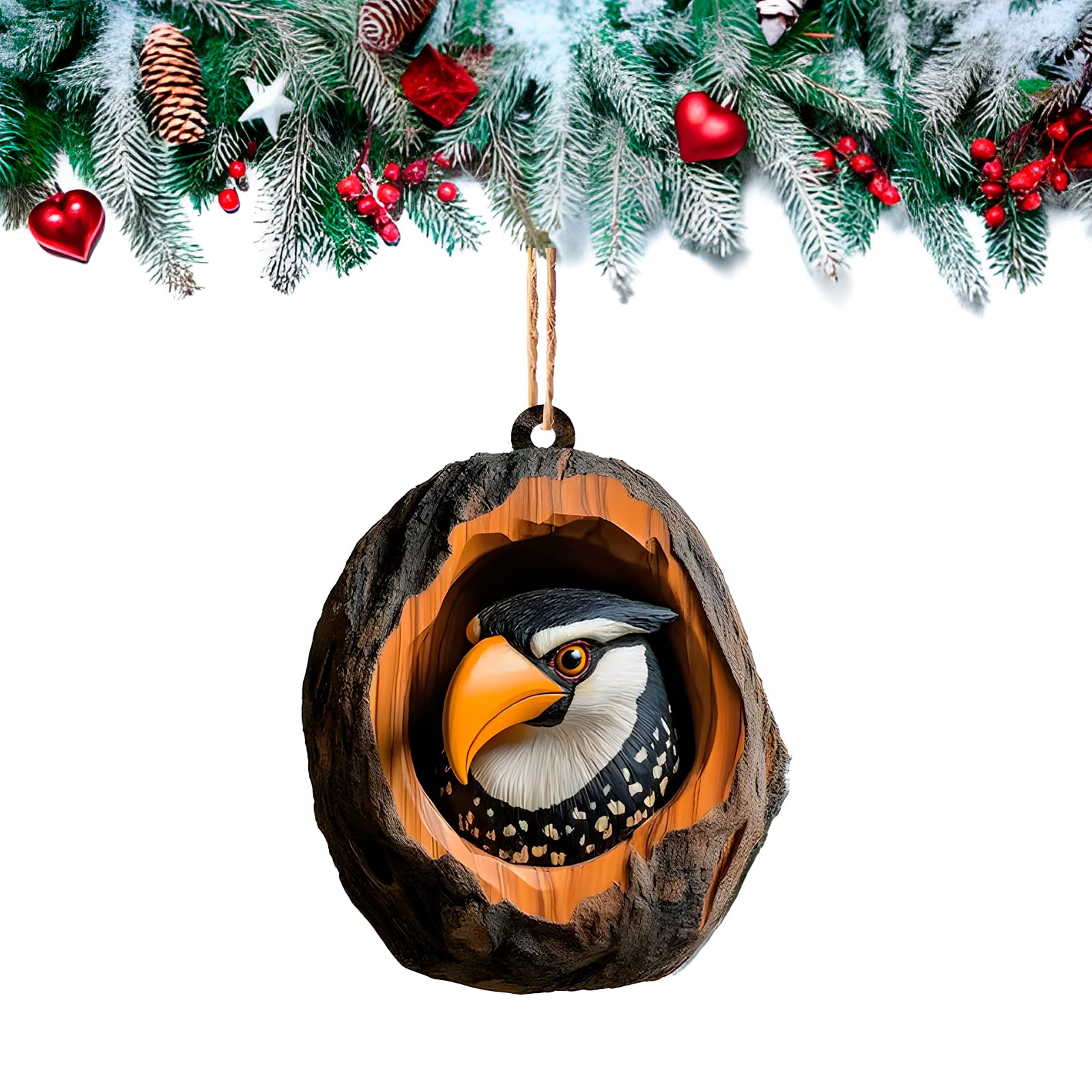 Amazon.com: Animal Christmas Ornament, Christmas Tree Animal Pattern 2D ...