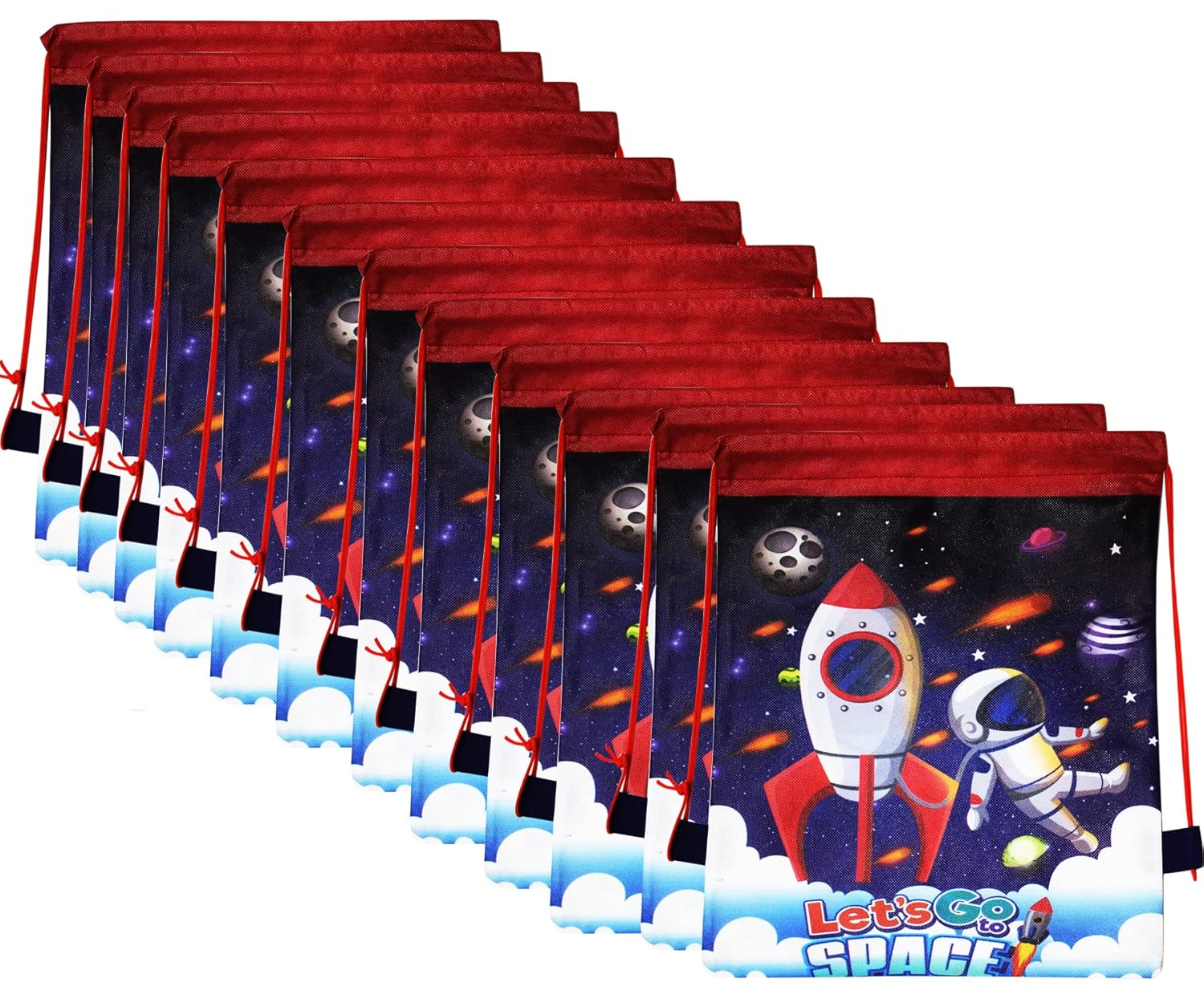 Kidizkart 12 pcs Space Cartoon Print Dori Bag haversack bags for Kids ... Kidizkart 12 pcs Space Cartoon Print Dori Bag haversack bags for Kids ...