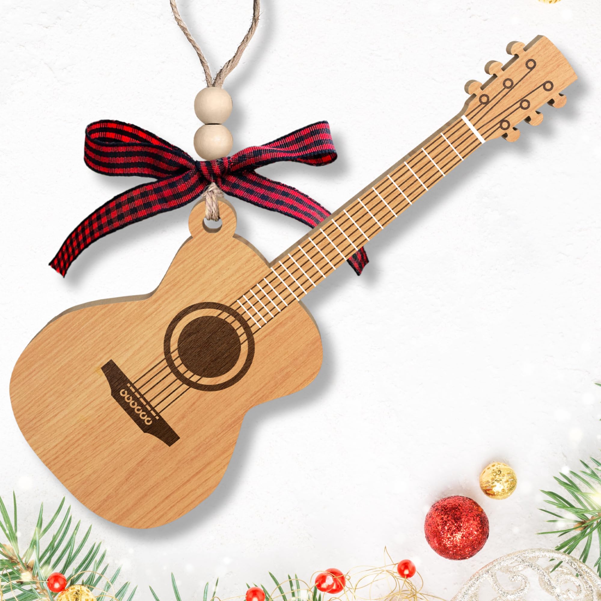 Amazon.com: Guitar Ornament - Guitar Christmas Ornament, Guitar Xmas ...