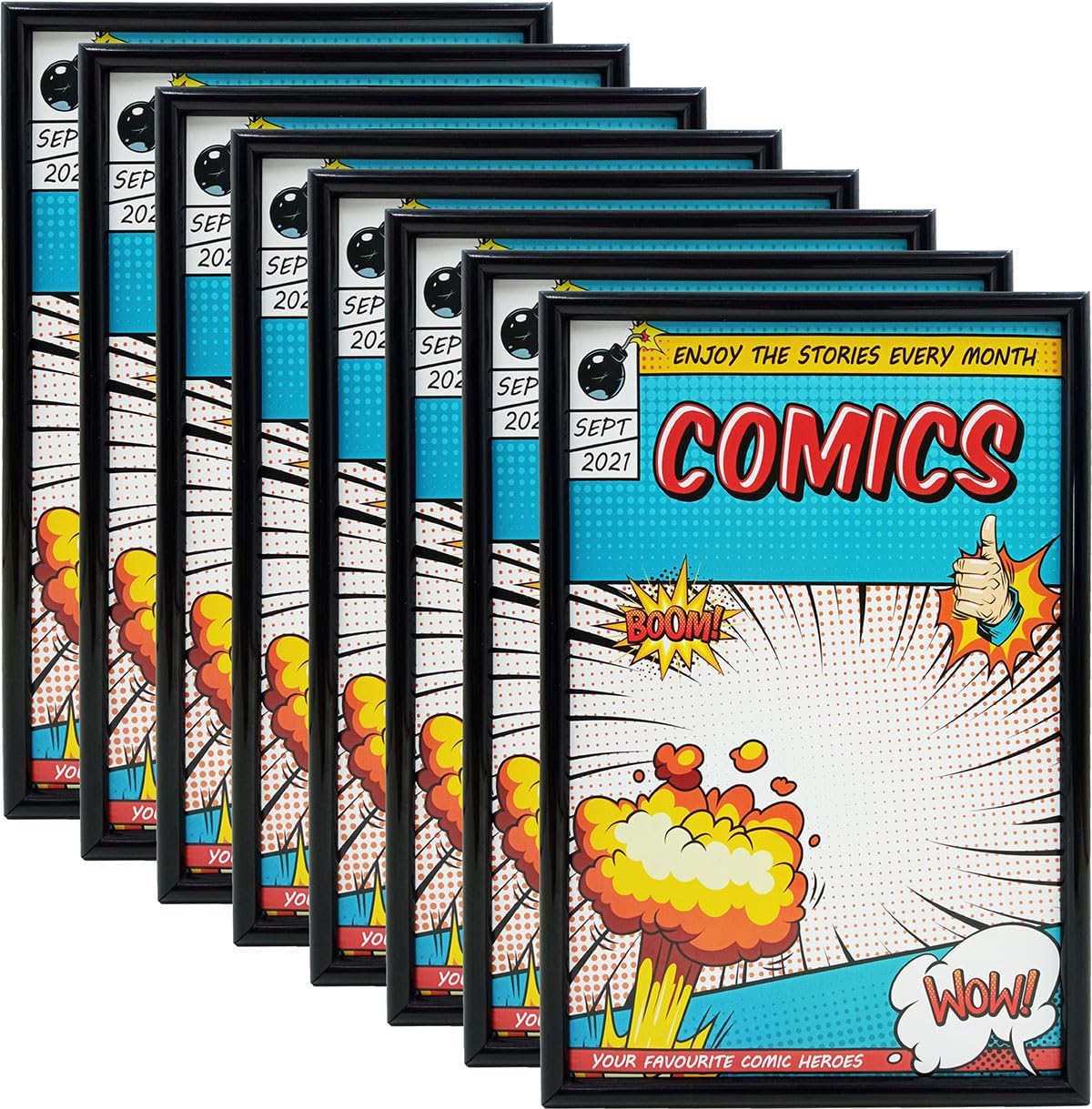 Amazon.com - Memory Keeper Comic Book Frame, 8 Pack, Ultraviolet UV ...