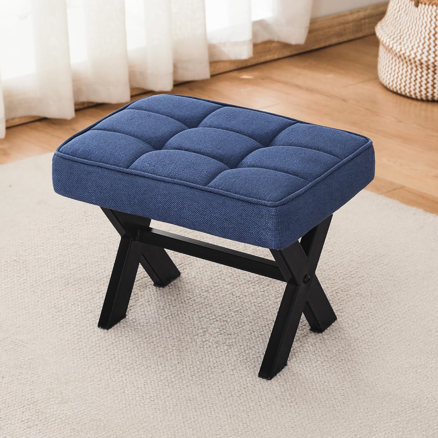 Amazon.com: LUE BONA Foot Stool, 12" H Small Foot Stools Ottoman ...