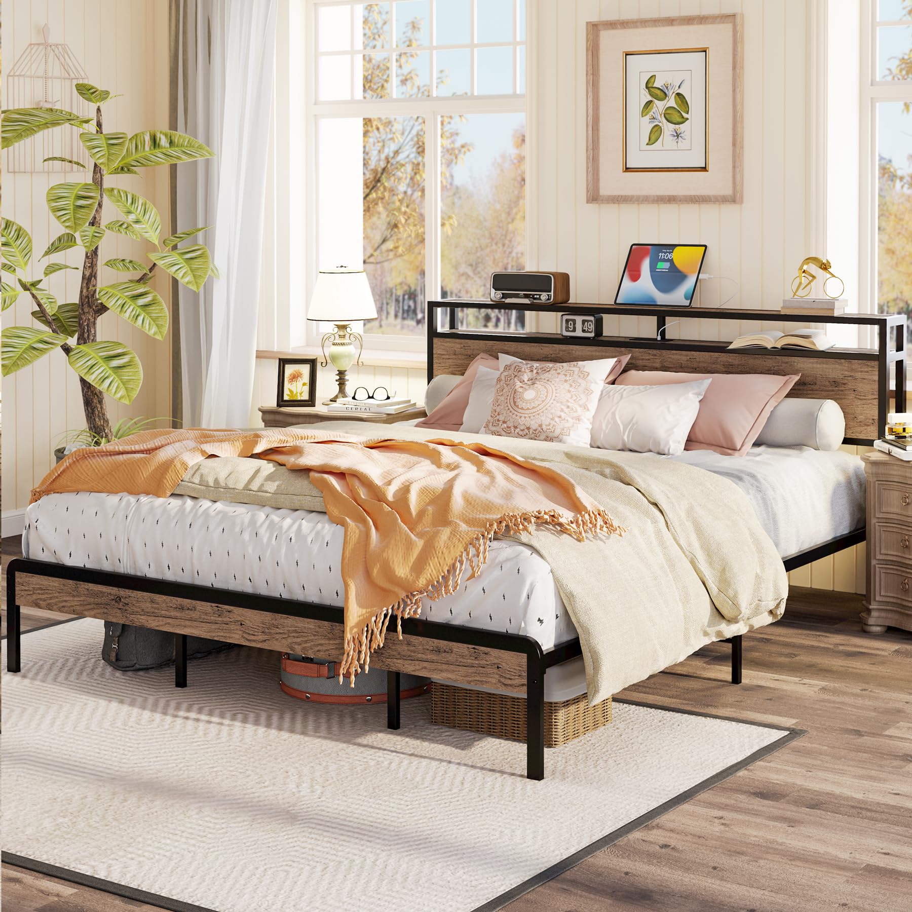 Snapklik.com : IRONCK King Size Bed Frame