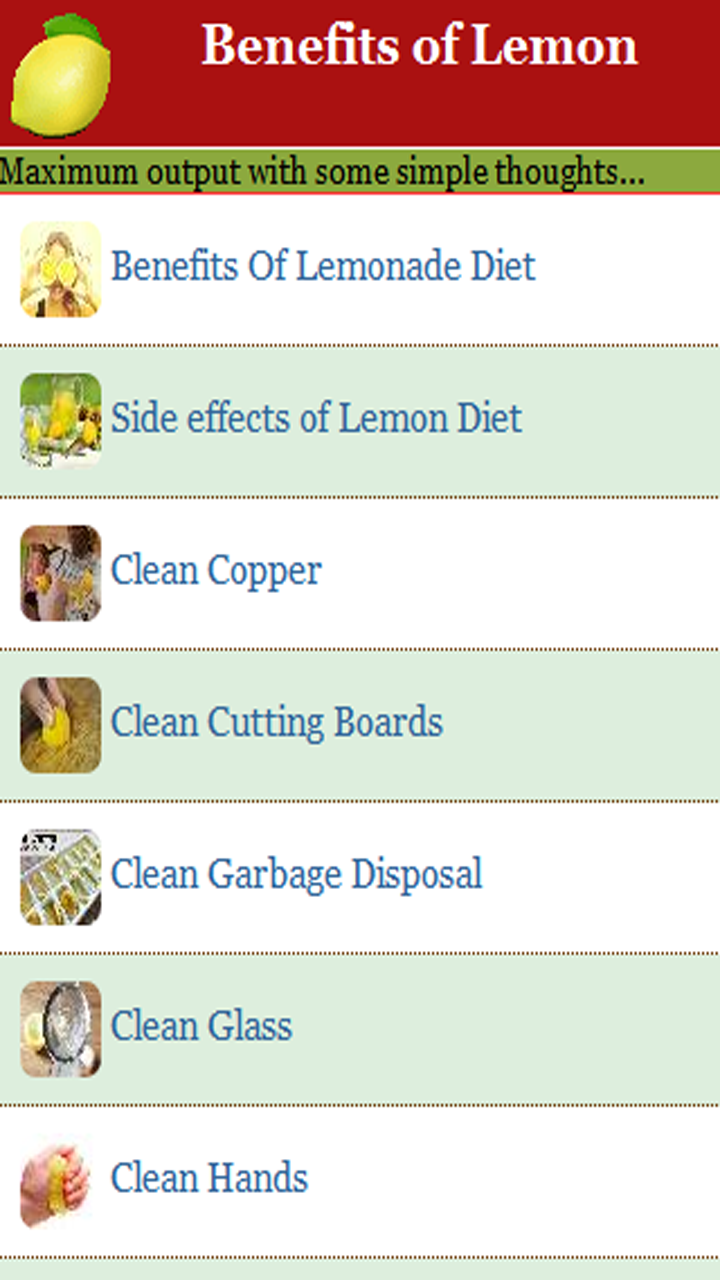 Benefits of Lemon - App on Amazon Appstore