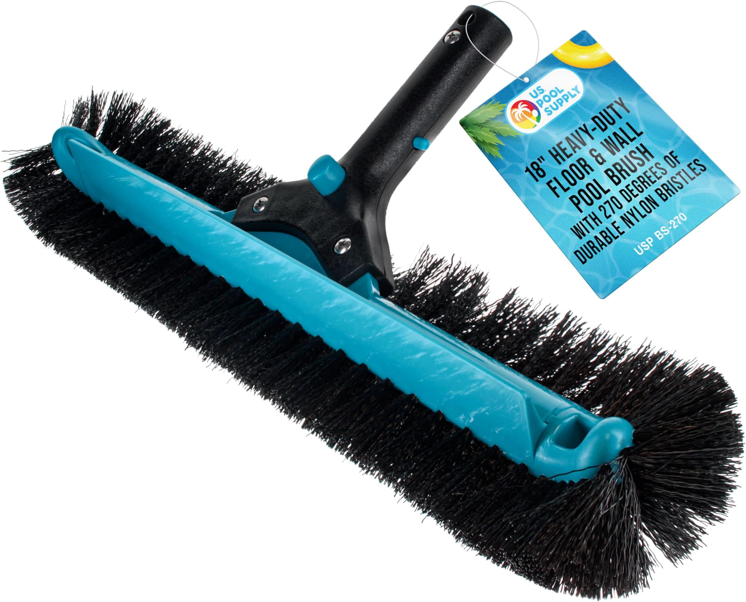 Amazon.com: U.S. Pool Supply Pool Brush Head for Inground Pools - Heavy ...