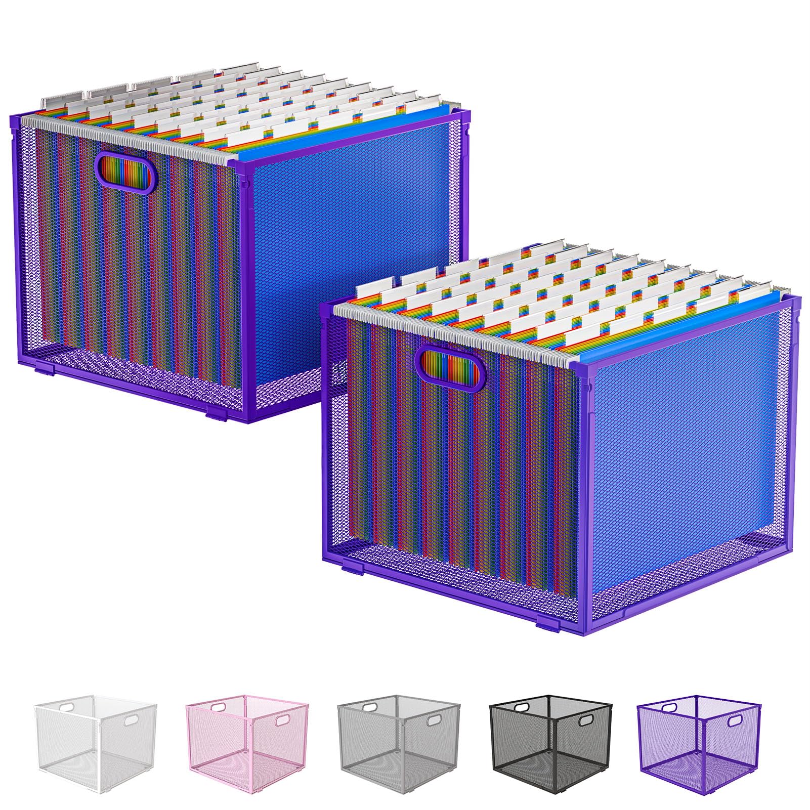 Snapklik.com : Oterri Hanging File Organizer, Metal File Organizer ...