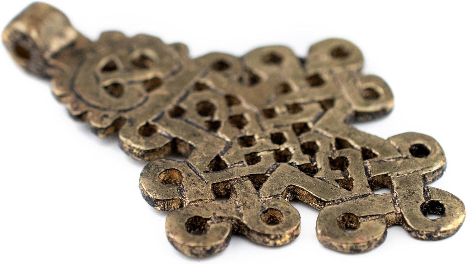 Amazon.com: Brass Ethiopian Coptic Cross Pendant, African Abyssinian ...