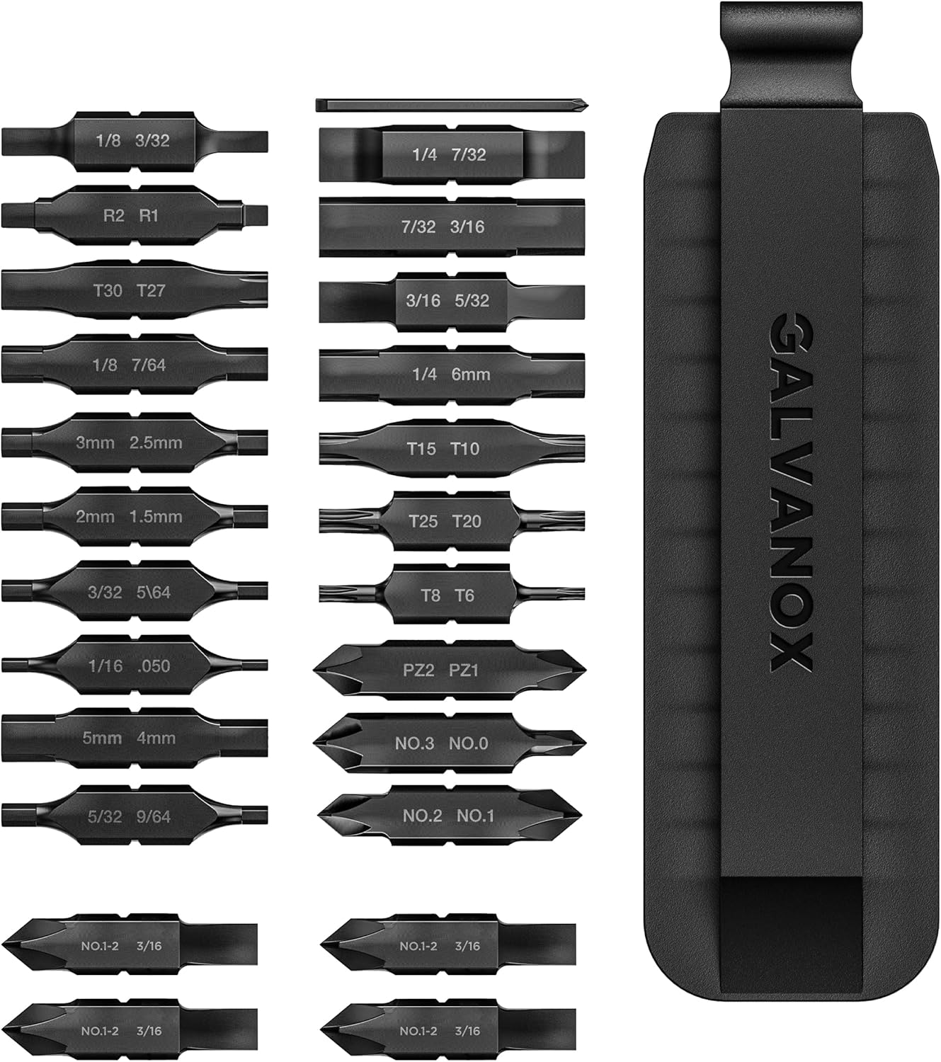 Galvanox Double Sided Bit Set Designed for Leatherman Multi-Tools, Flat ...