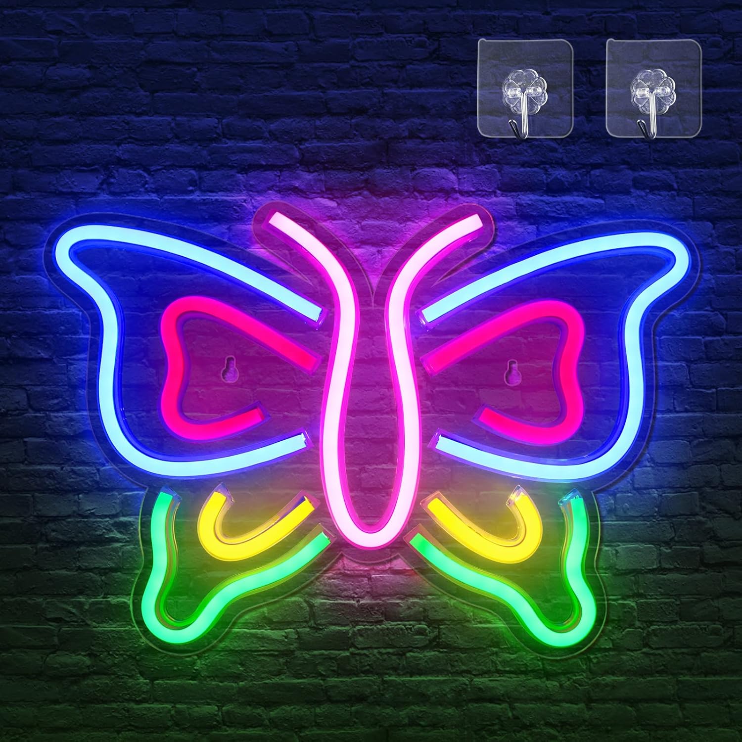 Amazon.com : Butterfly Neon Signs for Wall Decor,Arrinew Decorative LED ...