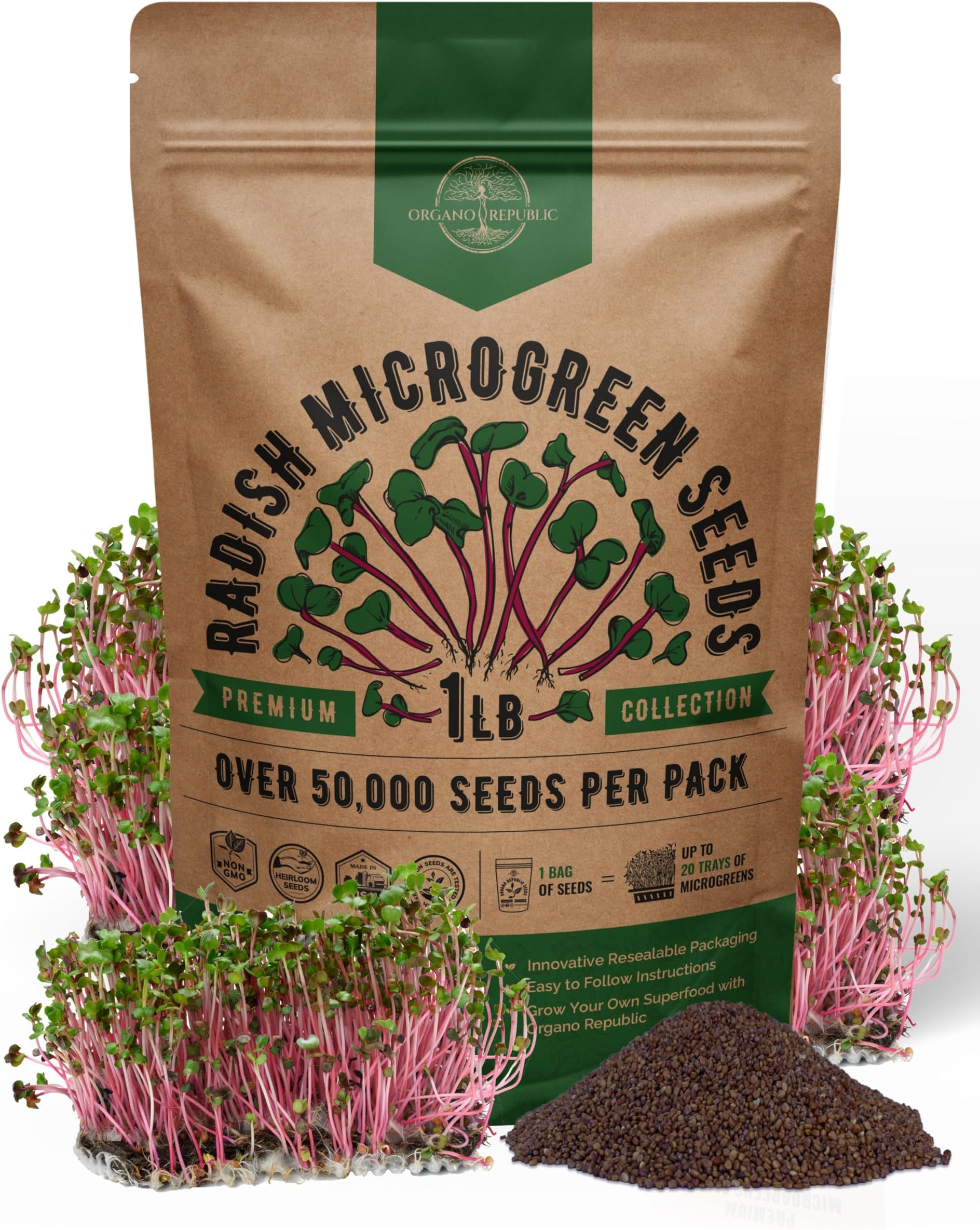 Amazon.com : This is a Mix 2000 Seeds Microgreens Mix 40 Varieties ...