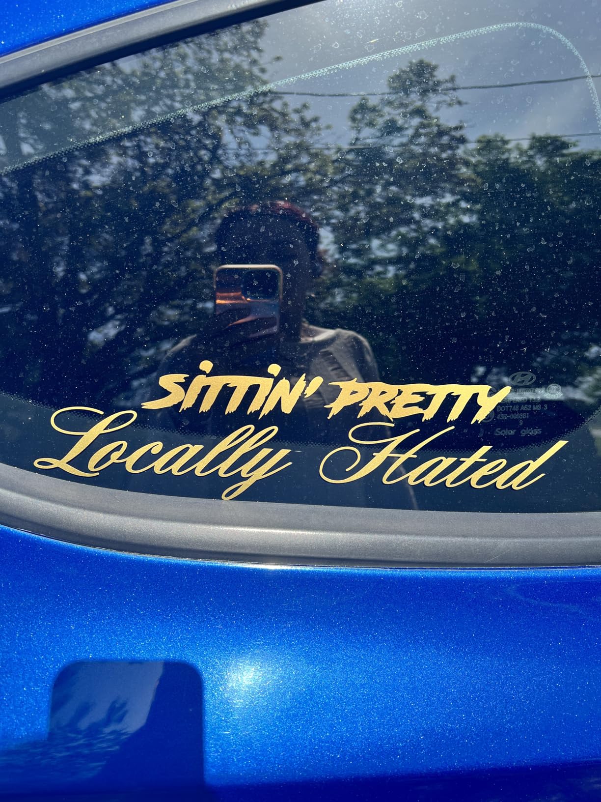 Amazon.com: Sittin' Pretty 8" White Decal/Sticker ___ road for jdm kdm ...