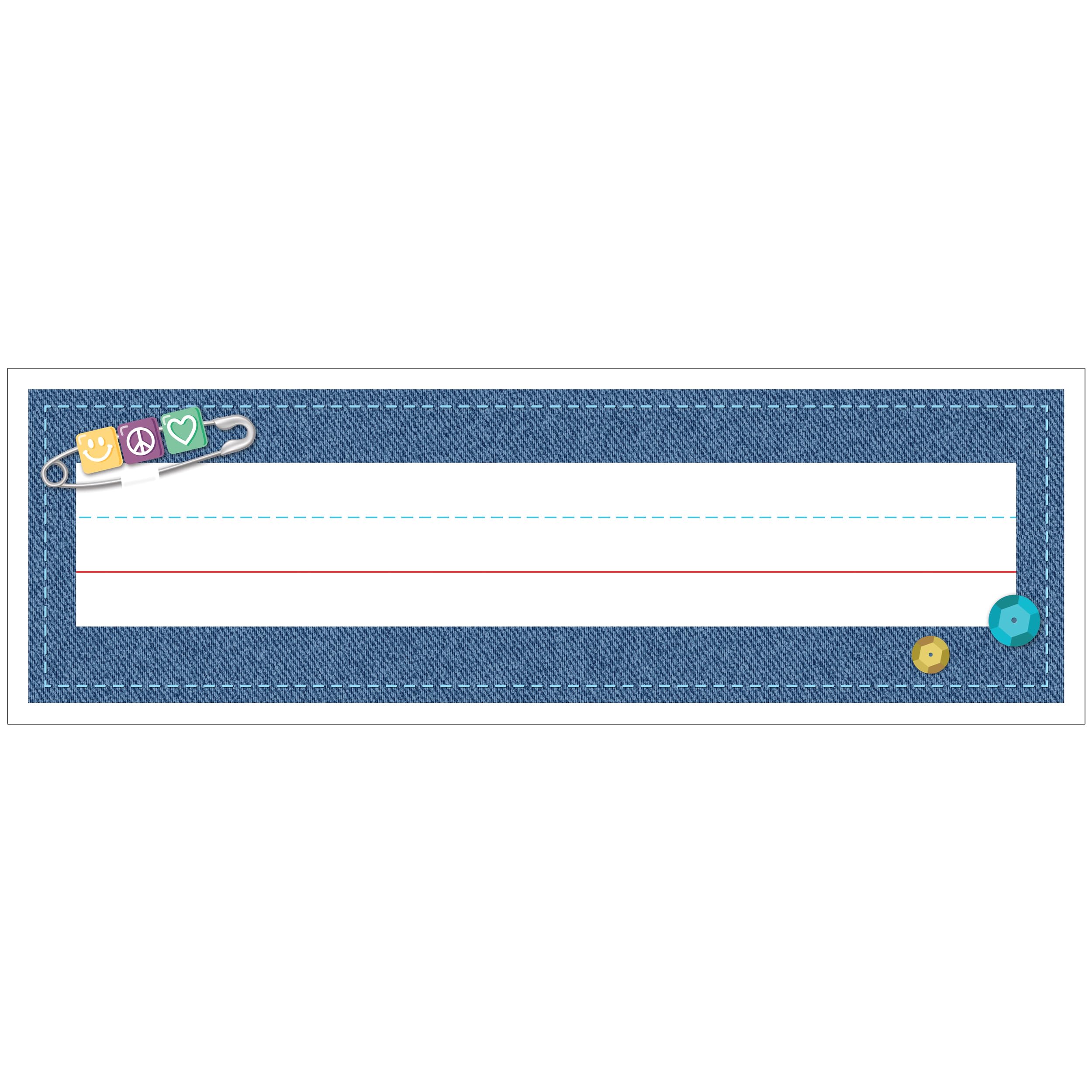 Polka Dot Chalkboard Desk Labels 36-pack 36-Piece Polka Dot Name Plates ...