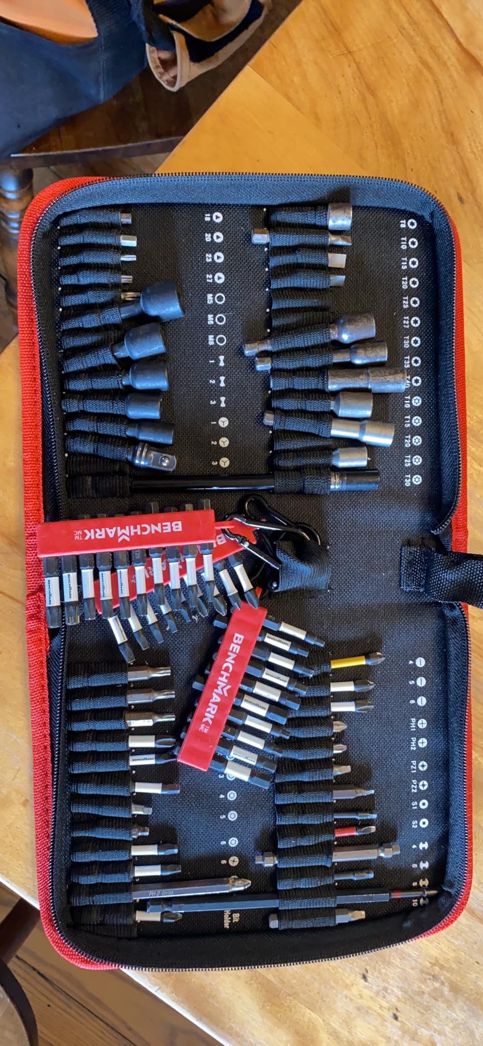 DOITOOL Wrench Organizer Drill Bit Storage Bag Zipper Bit Tool Pouch ...