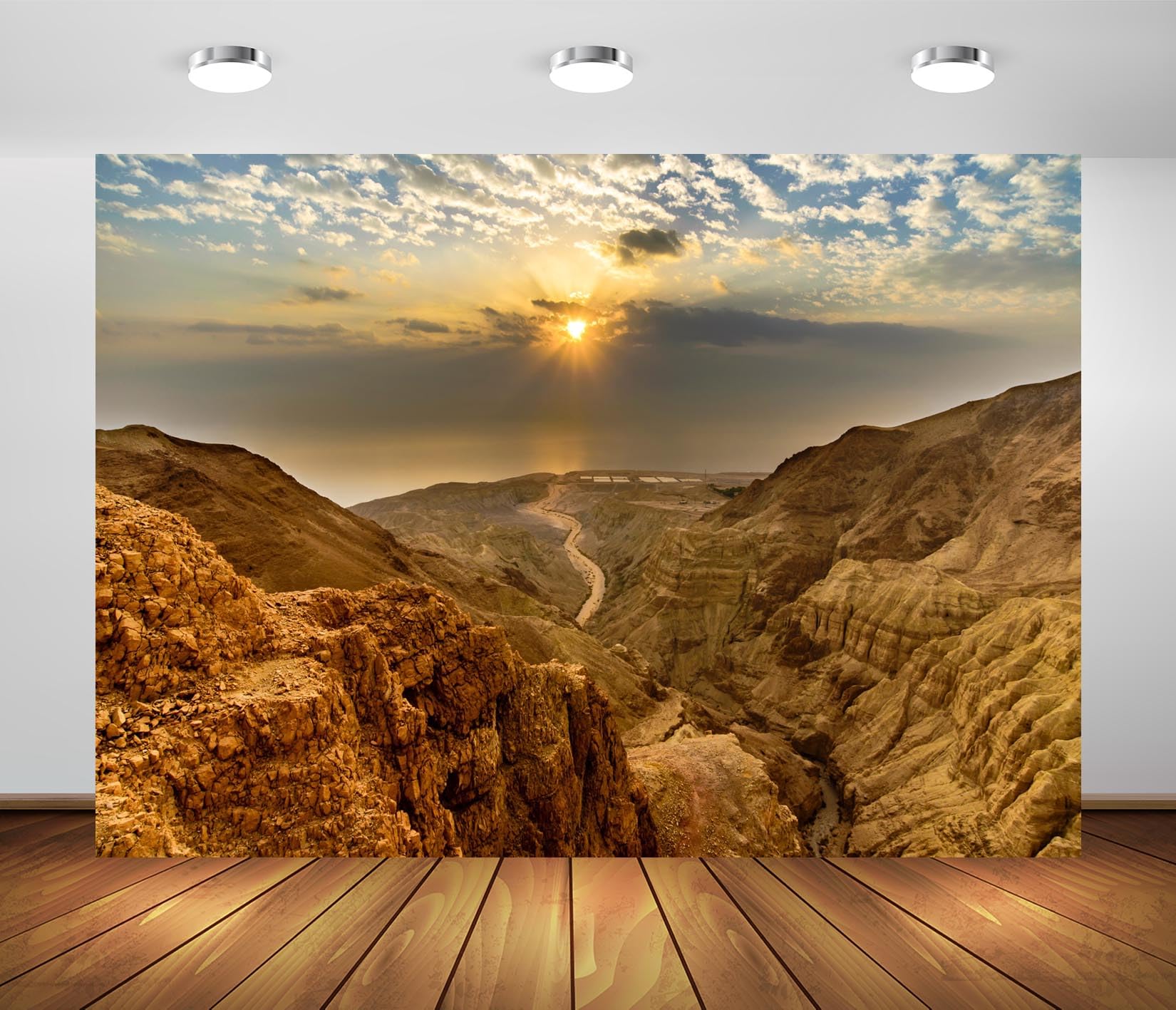 Amazon.com : BELECO 5x3ft Fabric Israel Desert Mountains Backdrop ...
