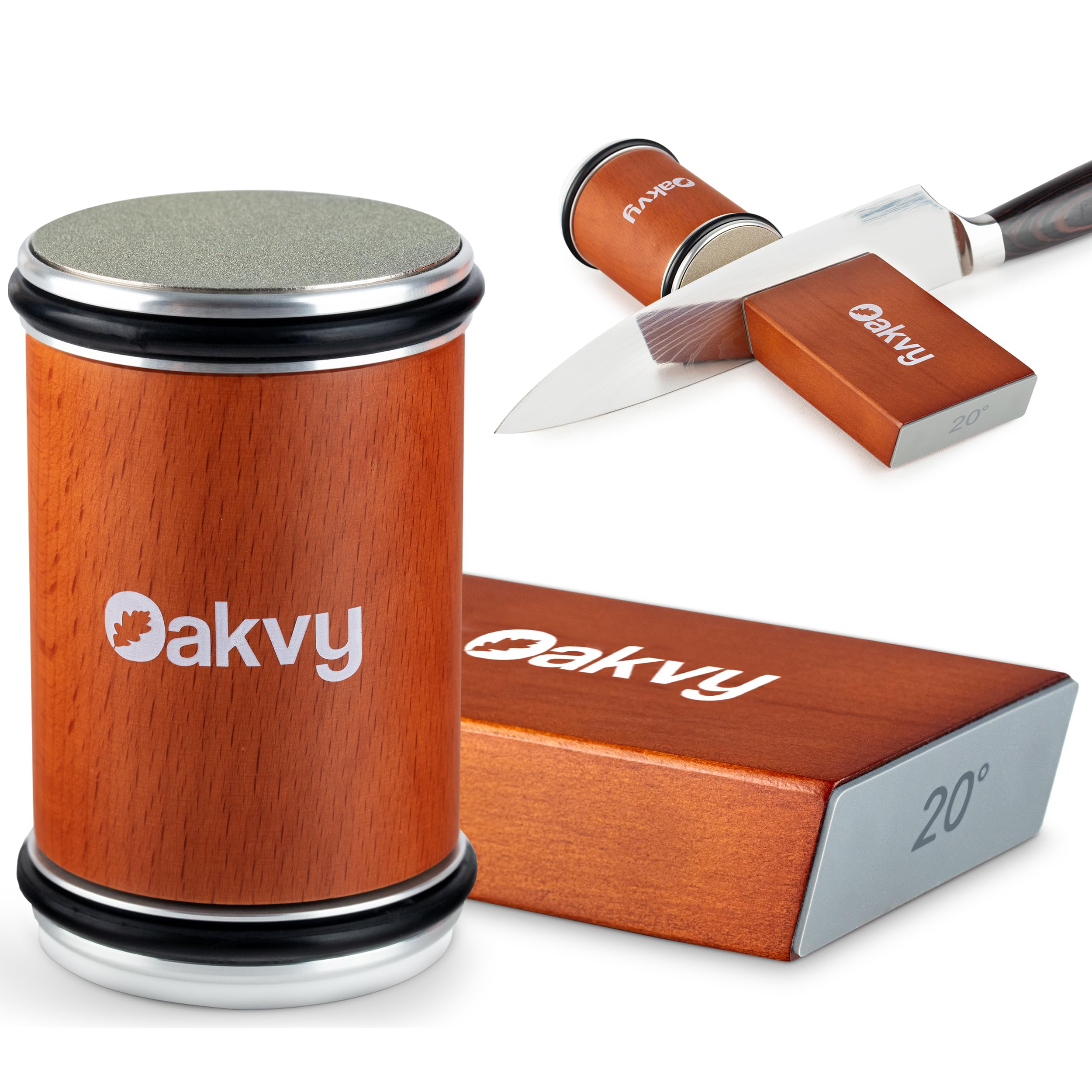 Amazon.com: Rolling Knife Sharpener - Diamond & Ceramic Knife Sharpener ...