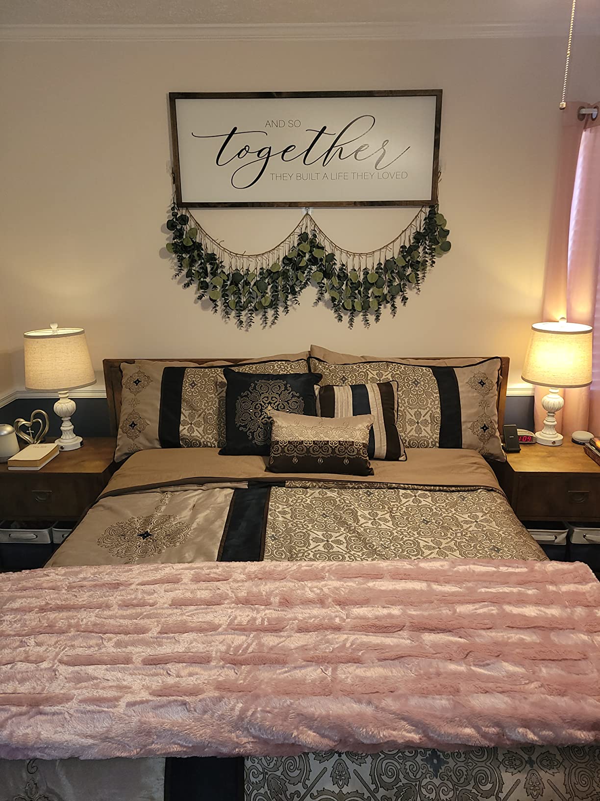 $7/mo - Finance SHEEYEE Eucalyptus Wall Decor Artificial Greenery ...