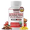 Amazon.com: Berberine Supplement | Plus True Ceylon Cinnamon & Turmeric Root – 97% Berberine HCL ...