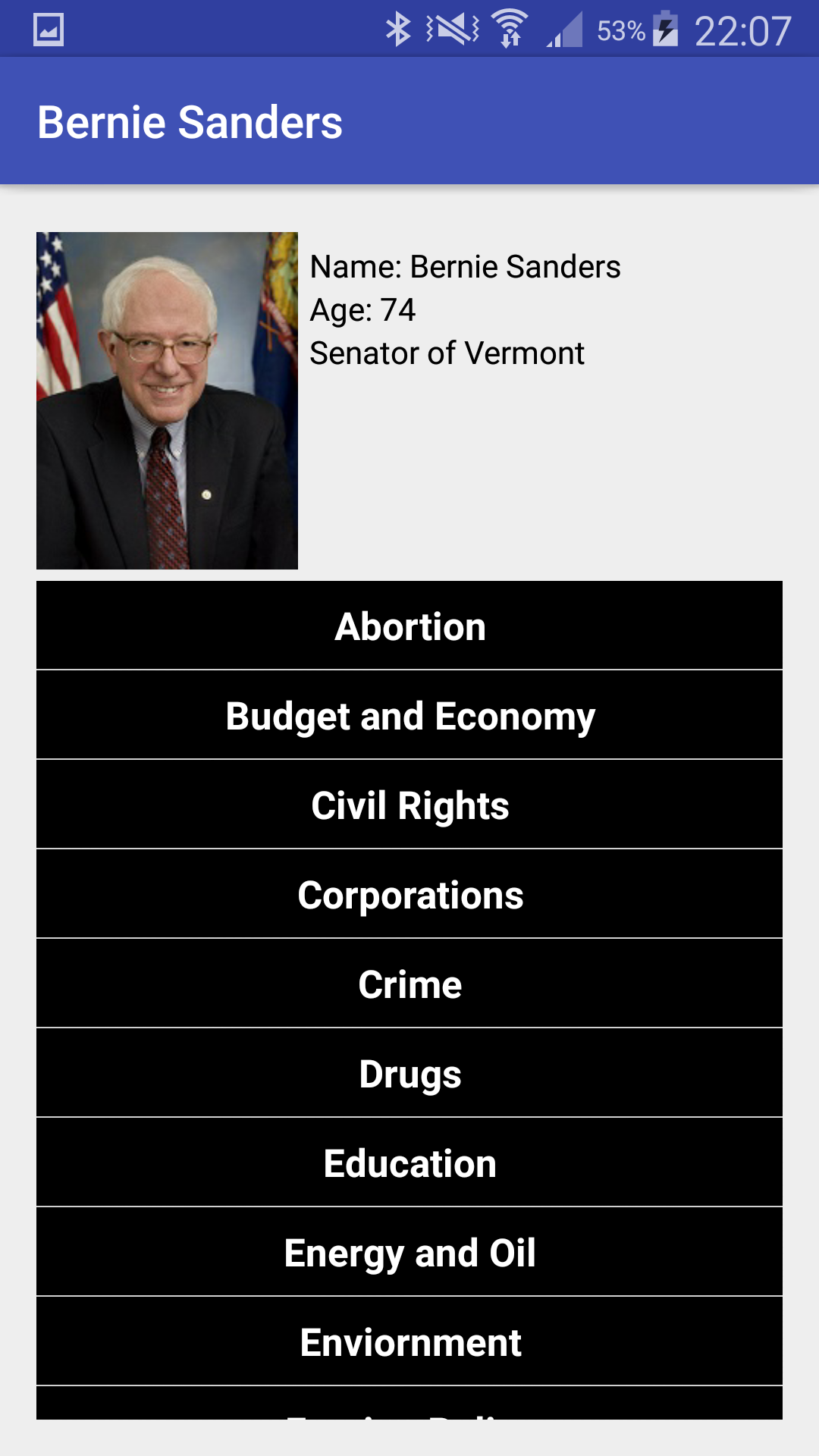 On The Issues 2016 - App on Amazon Appstore