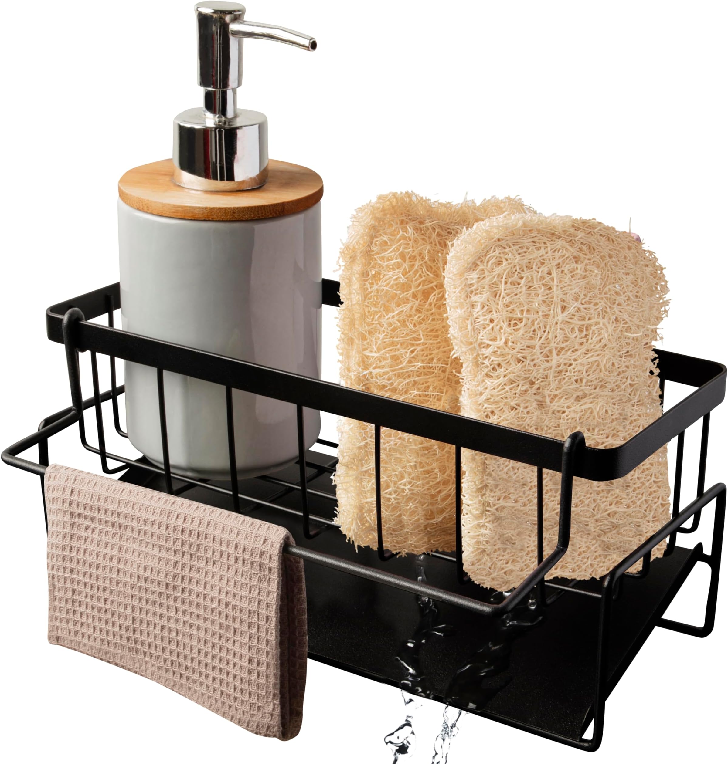 Mapouji | Porte Eponge Evier Cuisine | Support Rangement pour Produit ...